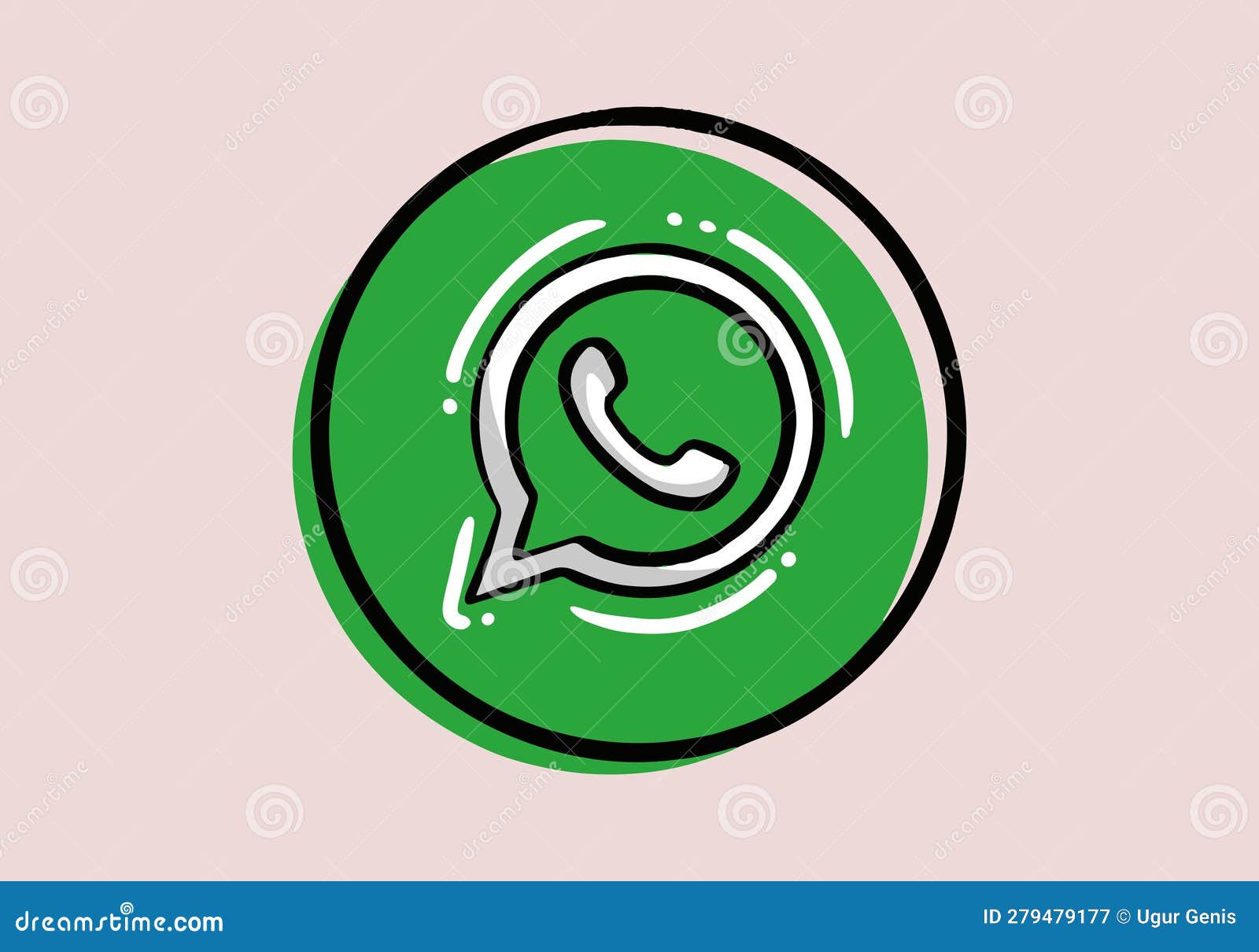 WhatsApp - Button for Social Media, Phone Icon Symbol Logo of WhatsApp ...