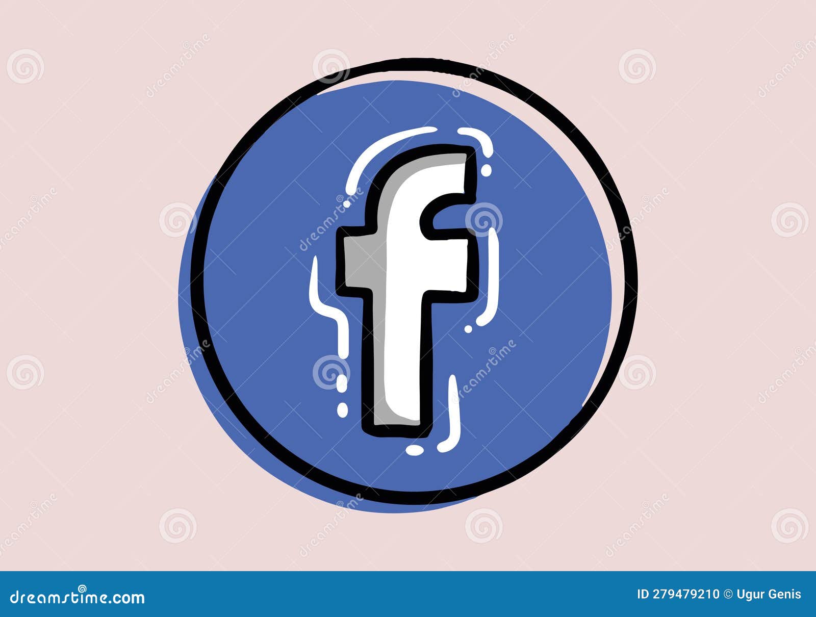 Facebook Button Icon. Set Screen Social Media And Social Network ...