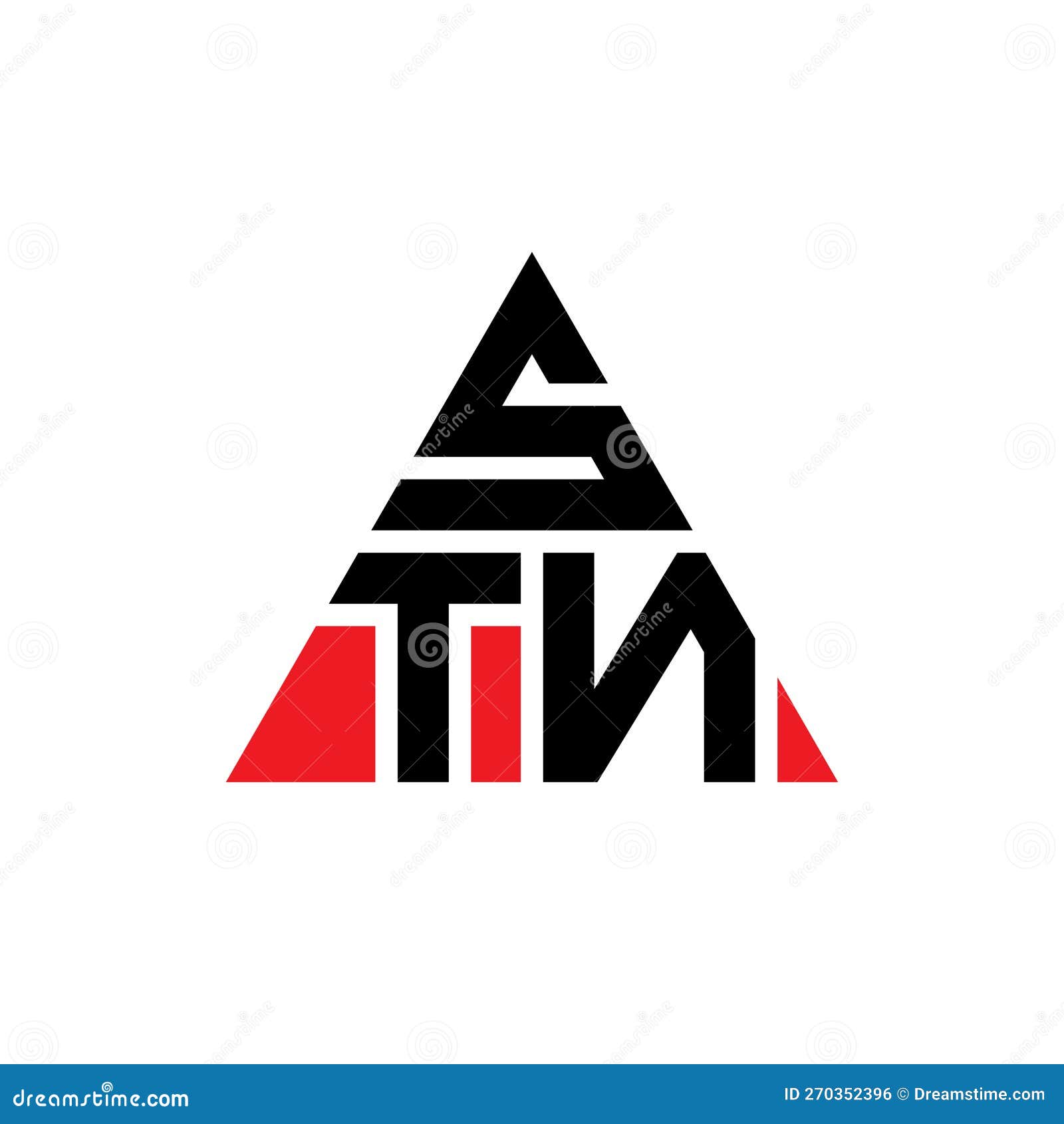 STN Triangle Letter Logo Design with Triangle Shape. STN Triangle Logo ...
