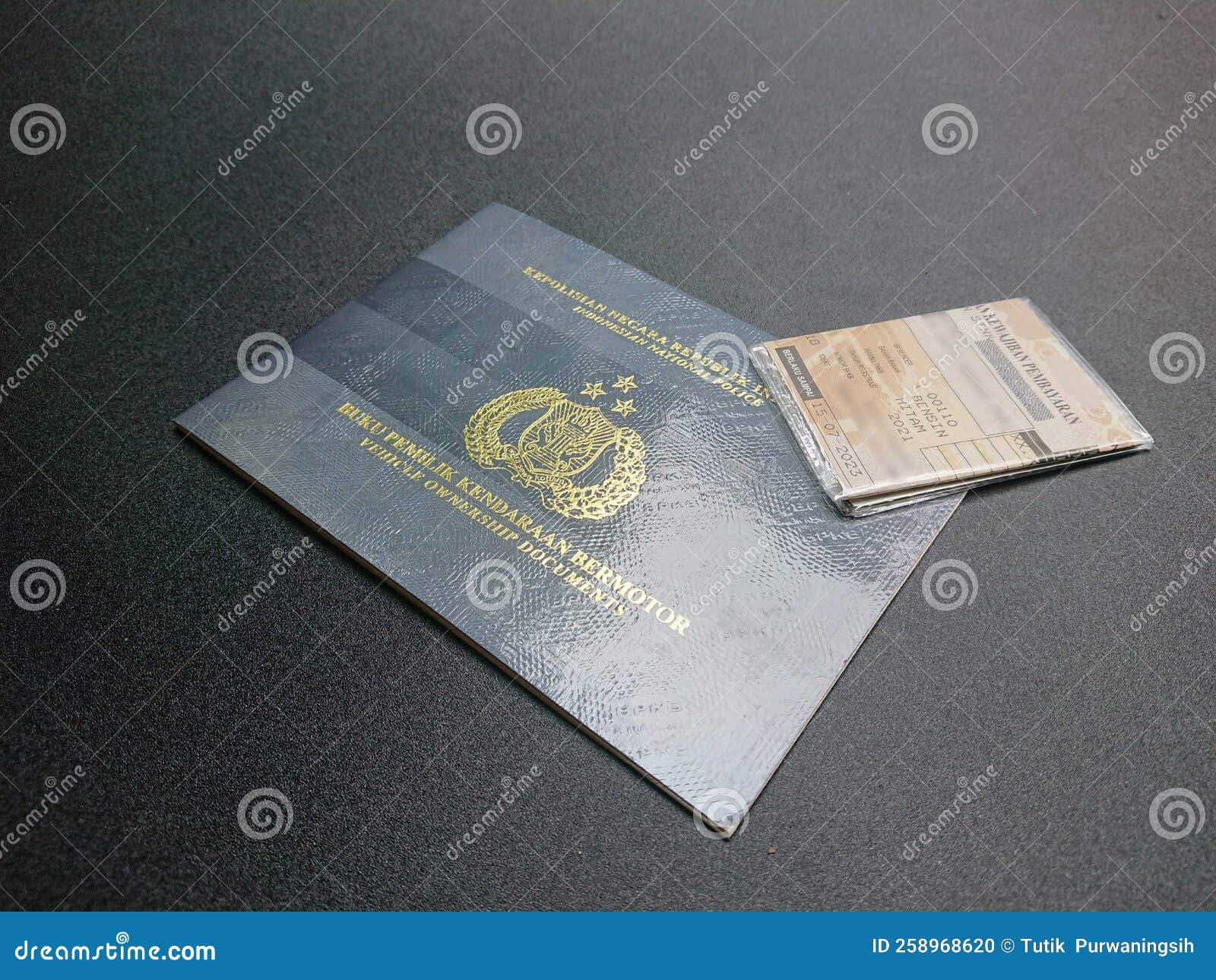 Top View, Stnk or Vehicle Registration Certificate and Bpkb Motor ... Top View, Stnk or Vehicle Registration Certificate and Bpkb Motor ...