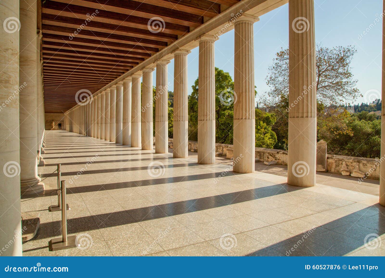Stoa of Attalos in Ancient Agora of Athens Editorial Photo - Image of ...