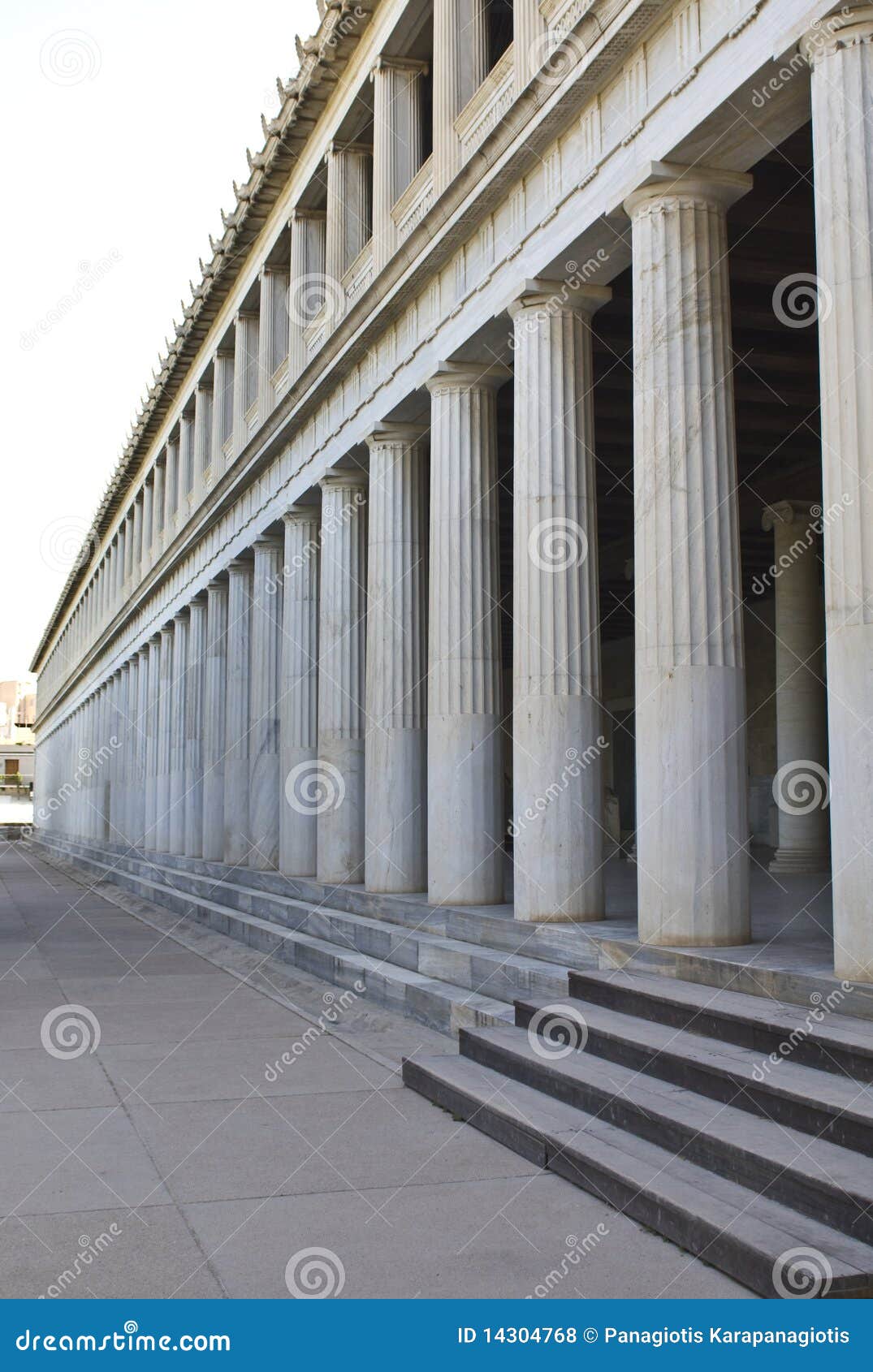 Stoa of Attalos at Athens, Greece Stock Photo - Image of greece ...