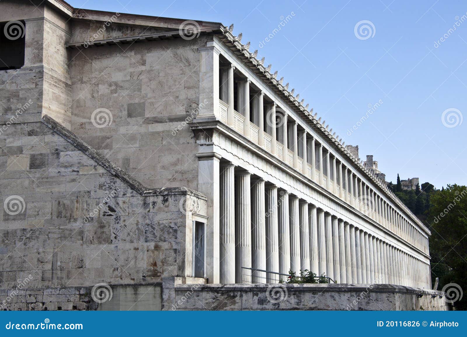 Stoa of Attalos, Athens, Greece Stock Photo - Image of architecture ...