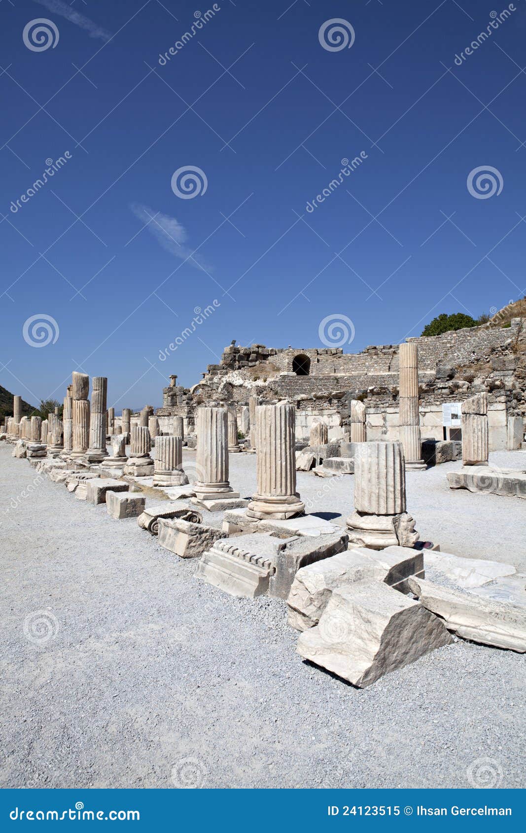 The Stoa Basileios stock image. Image of landmark, selcuk - 24123515