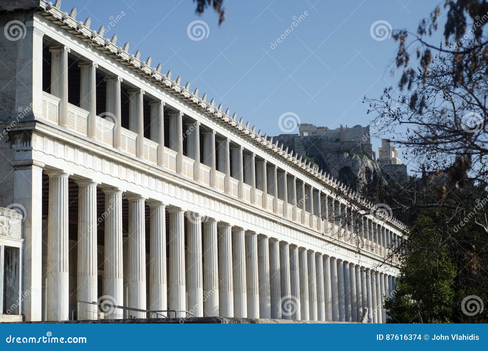 Stoa de Attalos foto de archivo. Imagen de museo, pasillo - 87616374