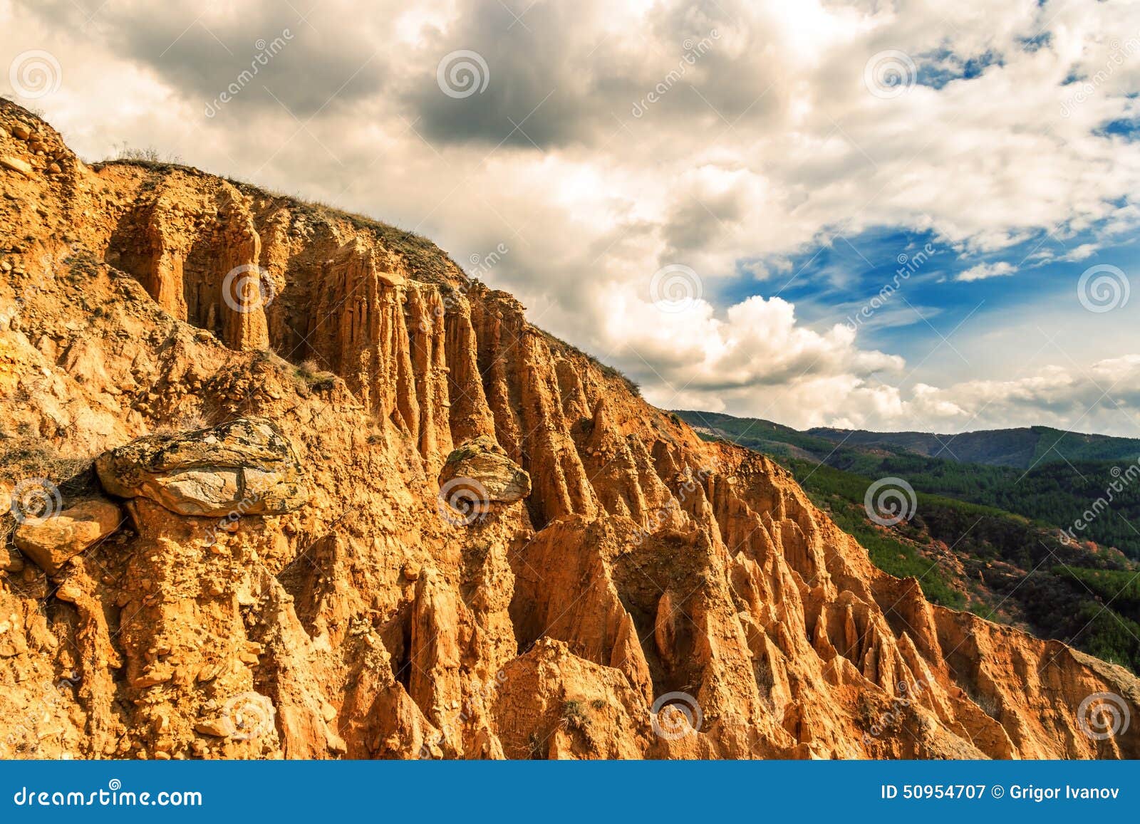 Stob Pyramids stock image. Image of dramatic, green, bush - 50954707