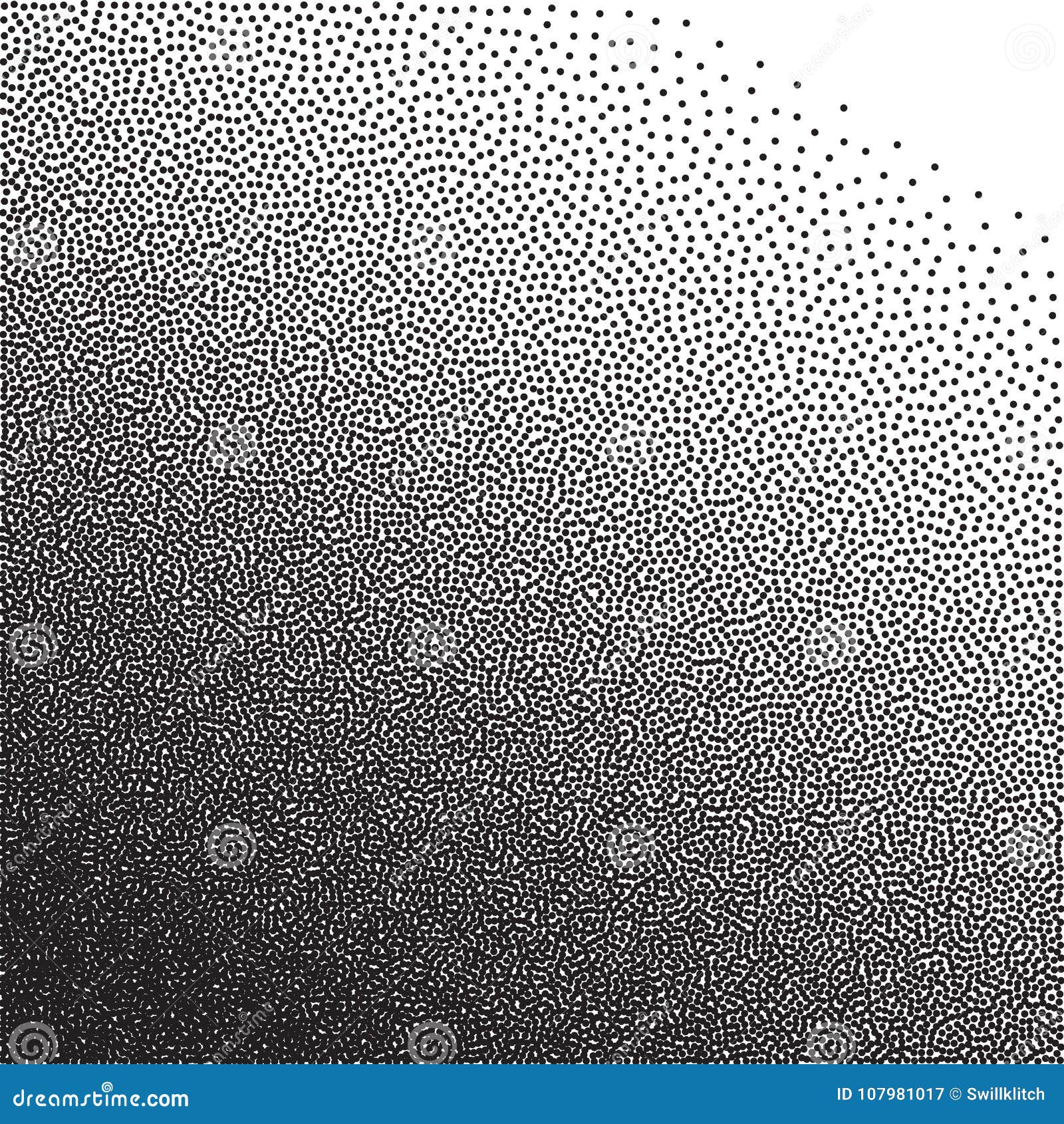 Stochastic Raster Halftone Gradient Print Stock Vector - Illustration ...