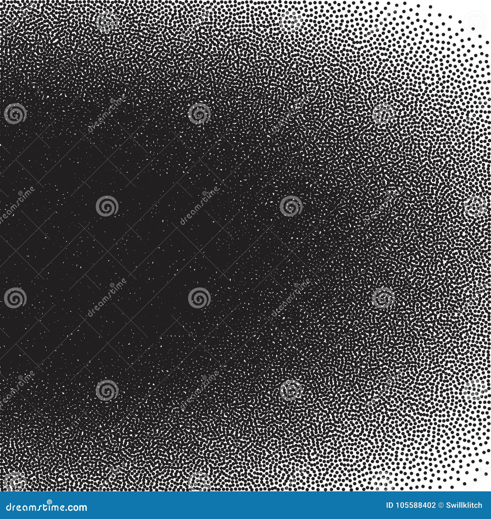 Stochastic Raster Halftone Gradient Print Stock Vector - Illustration ...