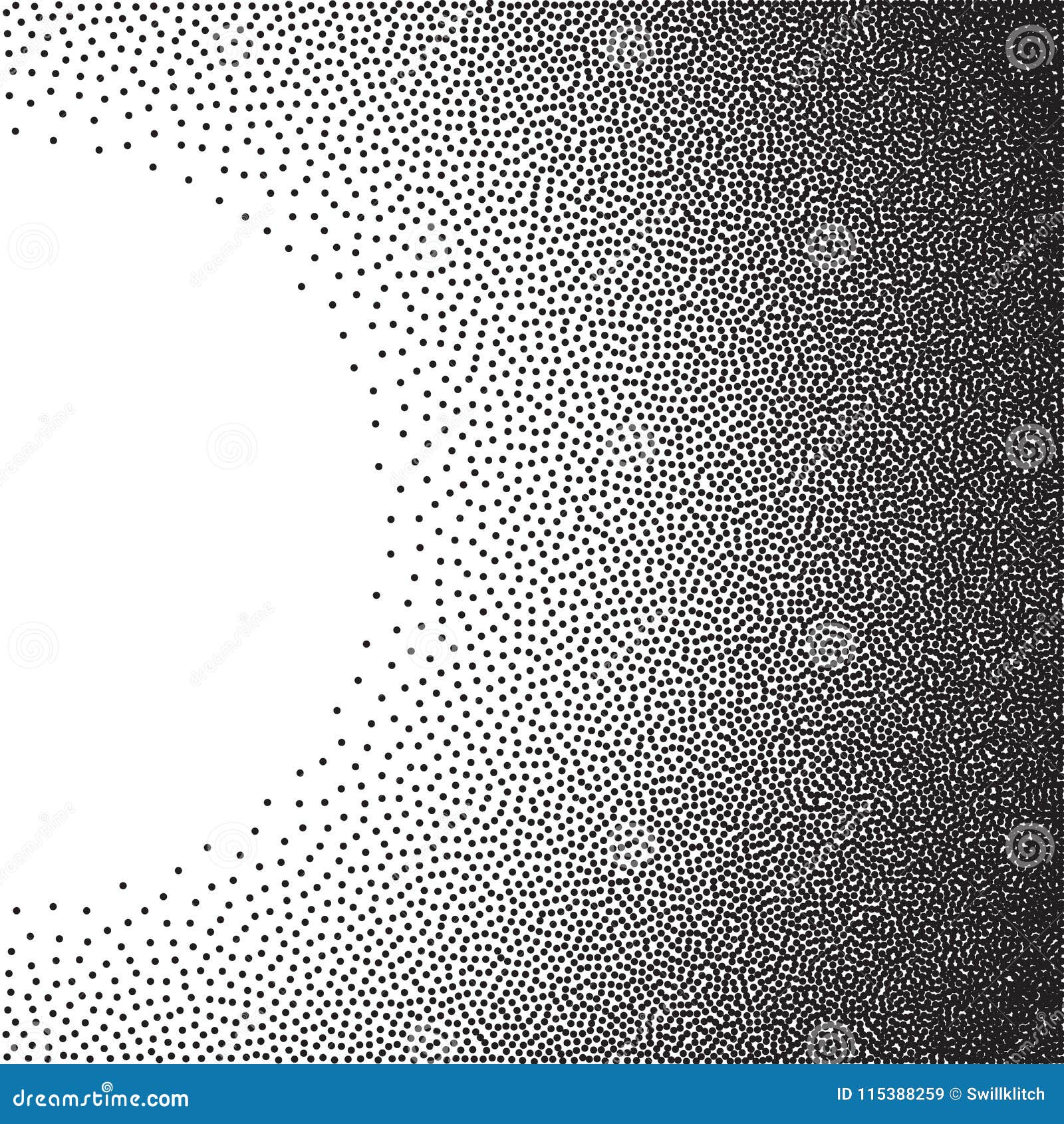 Stochastic Raster Halftone Gradient Print Stock Vector - Illustration ...
