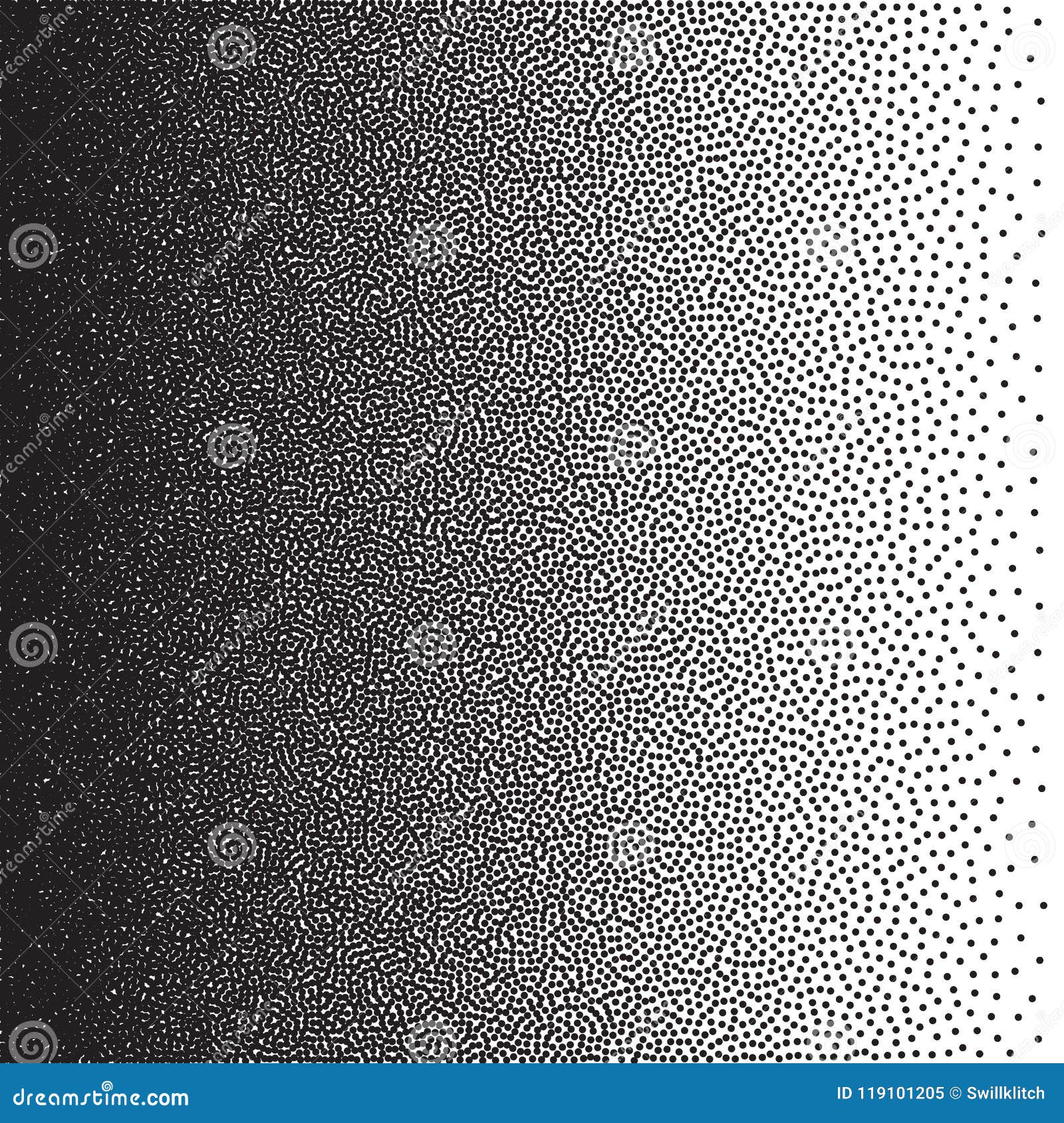 Stochastic Raster Halftone Gradient Print Stock Vector - Illustration ...