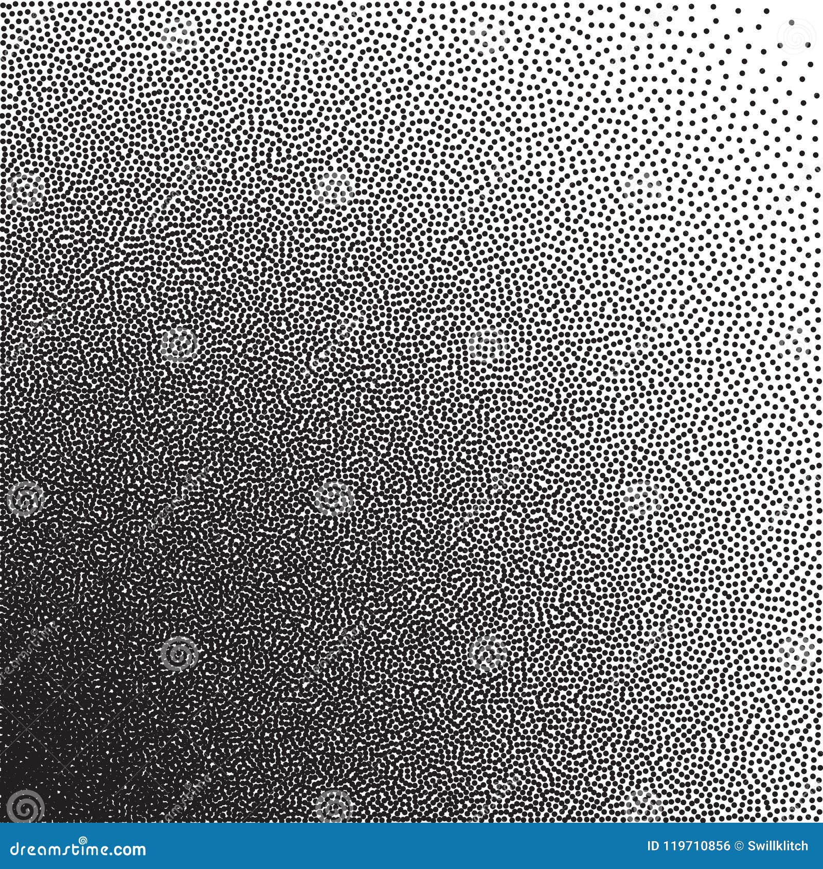 Stochastic Raster Halftone Gradient Print Stock Vector - Illustration ...