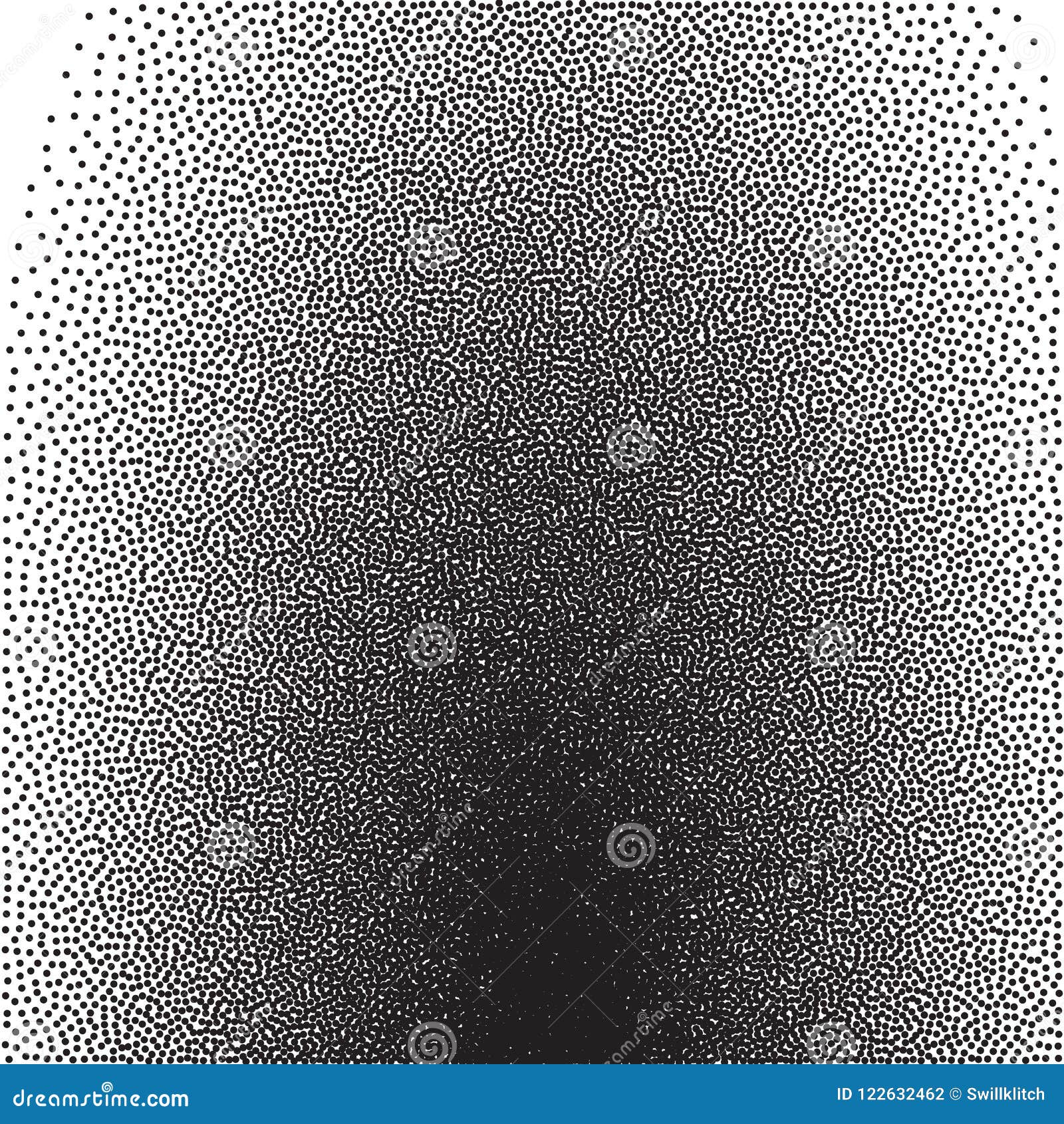Stochastic Raster Halftone Gradient Print Stock Vector - Illustration ...