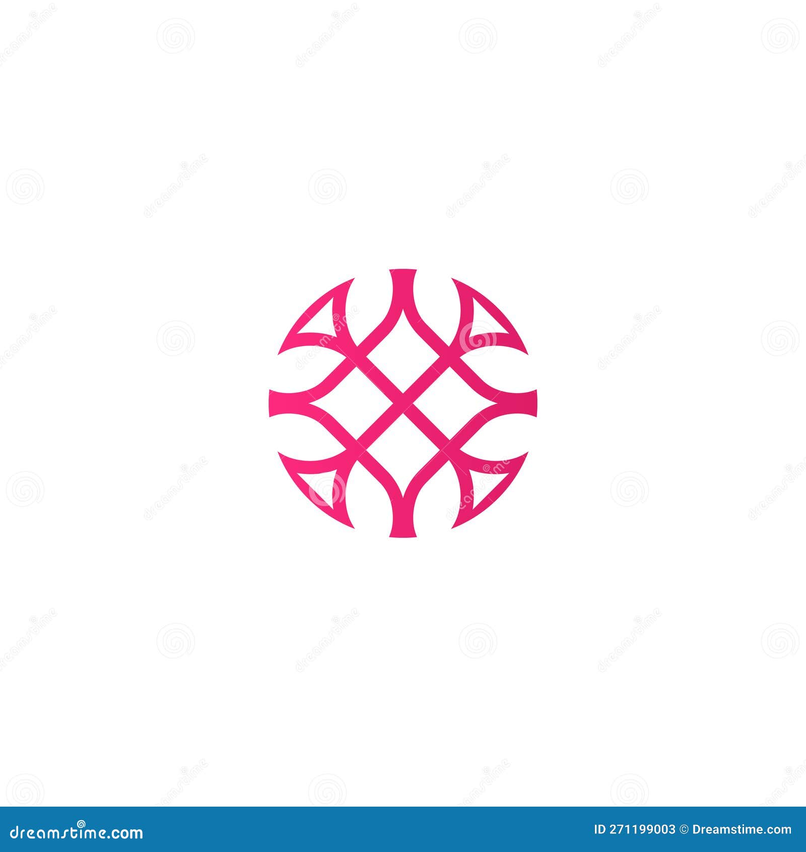 Four Corners Luck Icon Logo Simple Luck Symbol Stock Vector ...