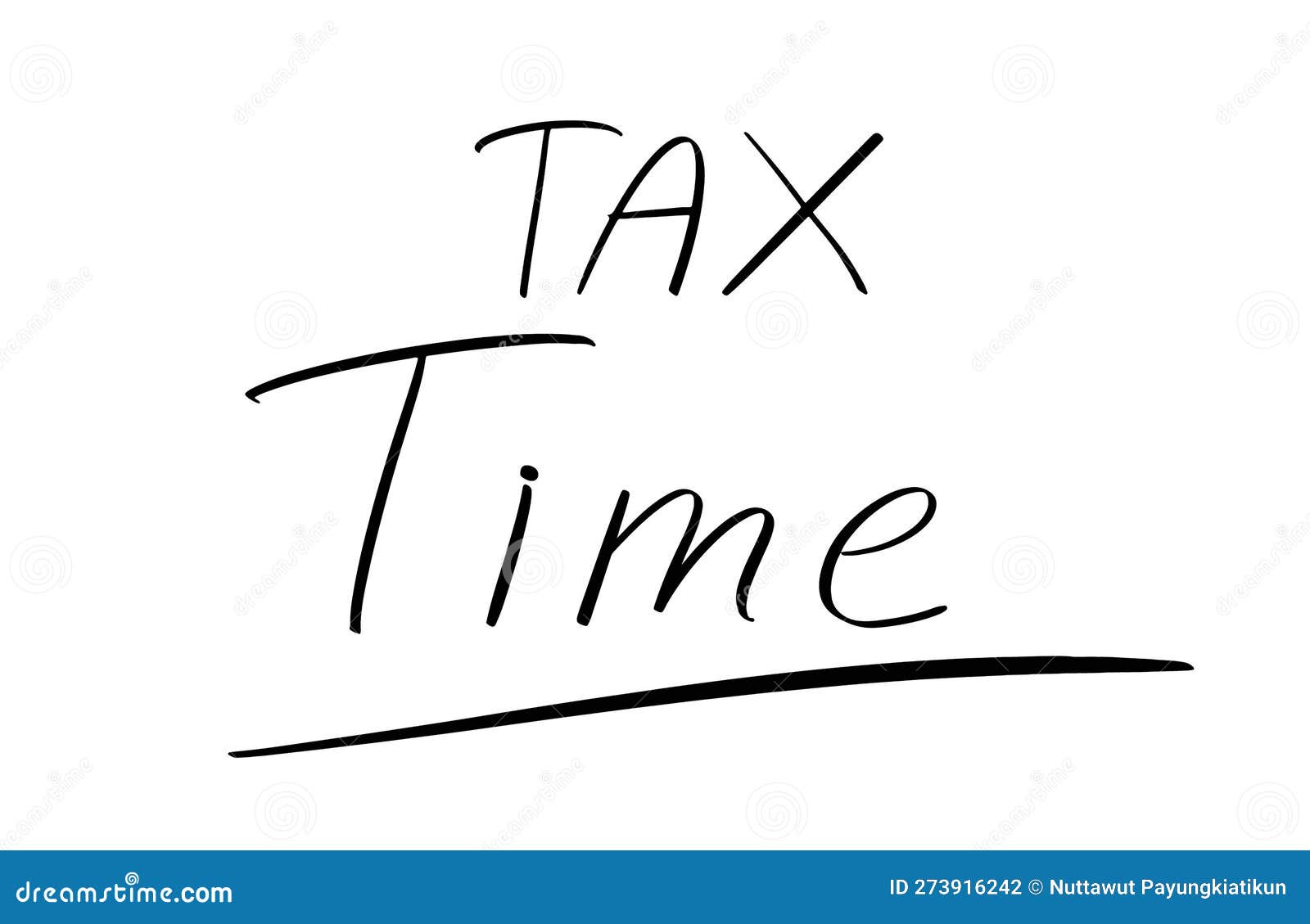 Tax Time Font Text Calligraphy Symbol Sign Decoration Ornament Business ...