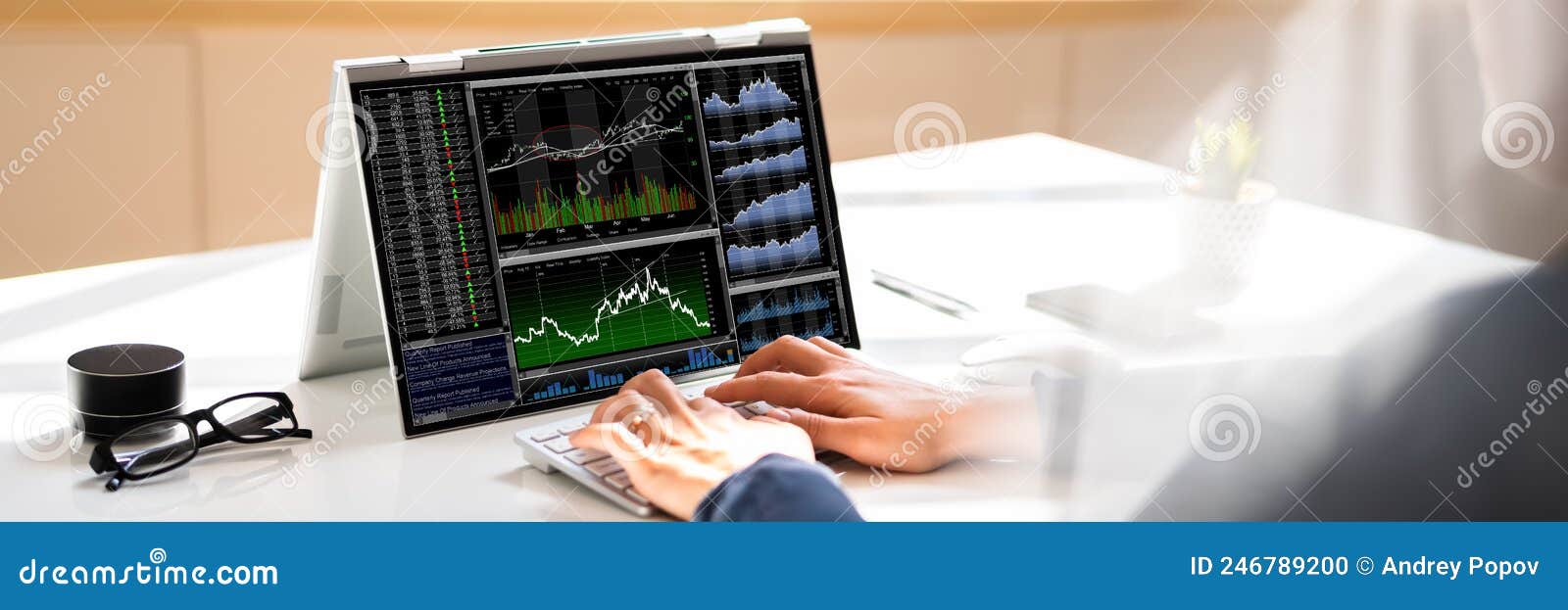 Stock Broker Exchange Trading App Stock Photo - Image of profit ...