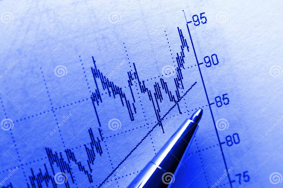 Stock Chart stock photo. Image of chart, progress, macro - 8979824