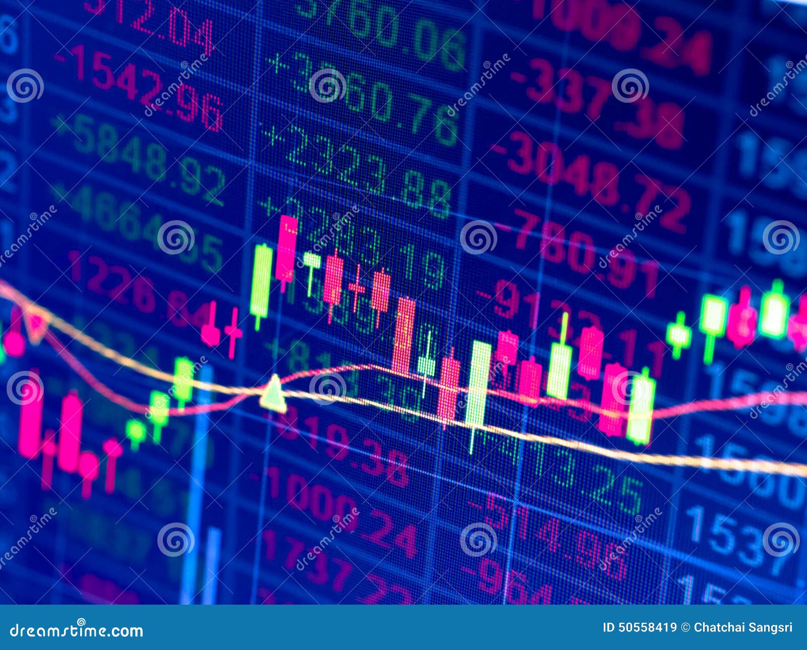 Stock chart stock image. Image of world, graph, digital - 50558419