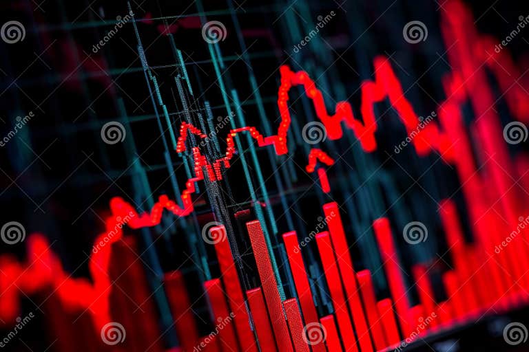 A Stock Chart that is Going Down is a Visual Representation of the ...