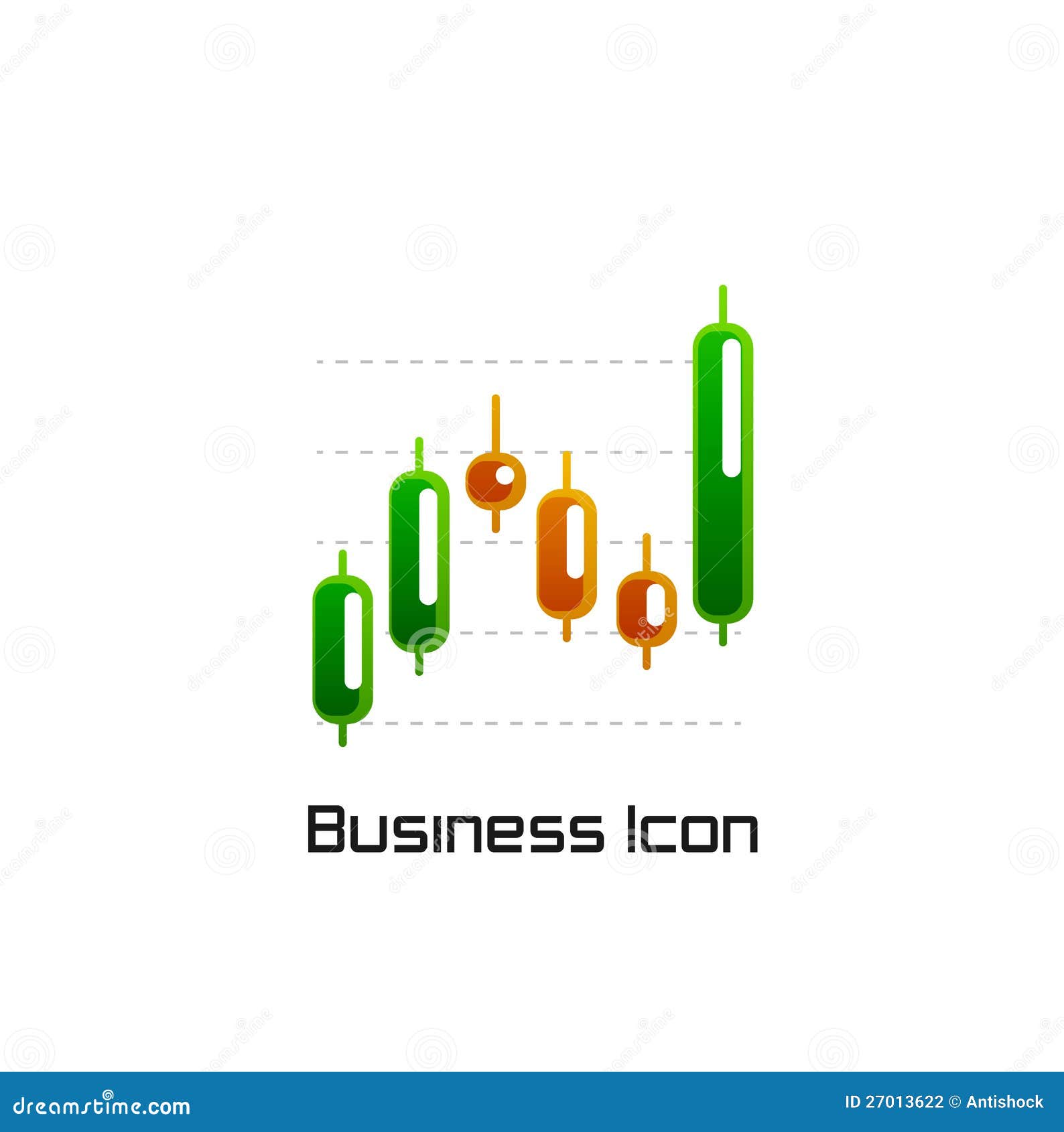 Stock chart icon stock vector. Illustration of graphic - 27013622