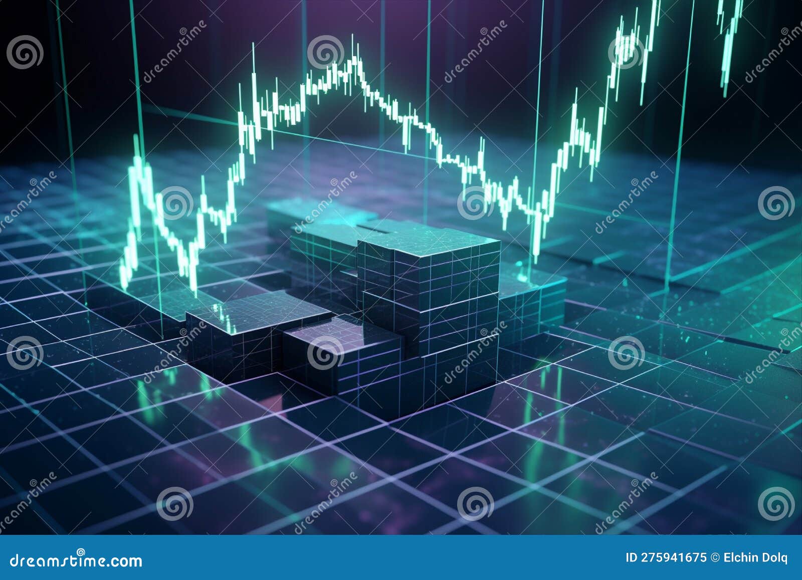 A Stock Chart with a Line Graph on it, Stock Market or Forex Trading ...