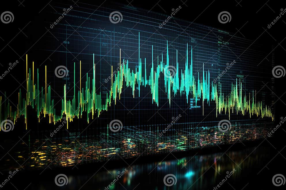 Stock Chart Stock Market Rise and Fall Stock Illustration ...