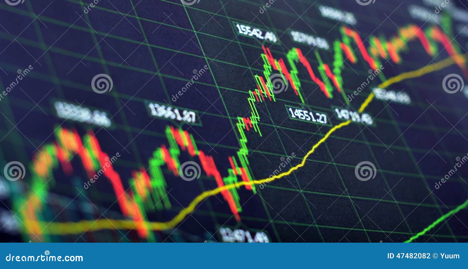 Stock chart stock photo. Image of development, data, improvement - 47482082