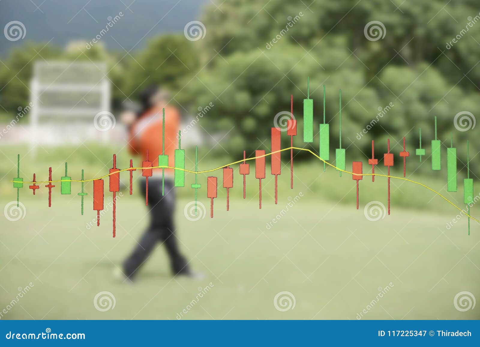 Stock chart performance stock image. Image of activity - 117225347
