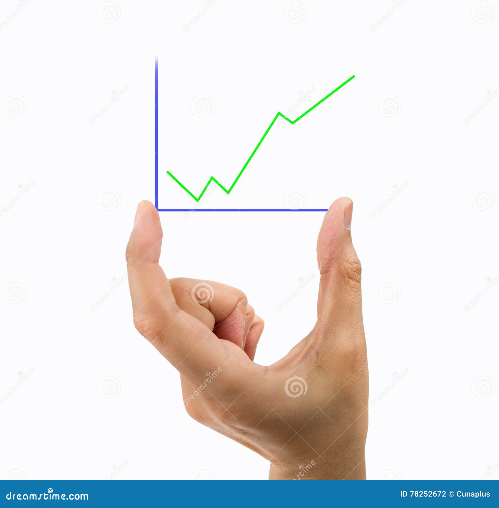 Stock chart successful stock photo. Image of business - 78252672