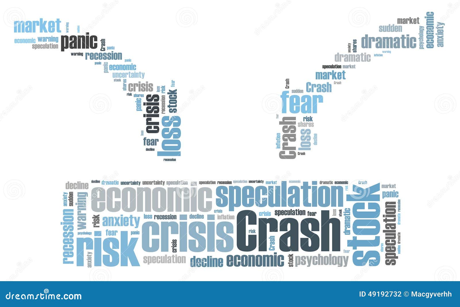 Stock crash panic stock illustration. Illustration of crash - 49192732