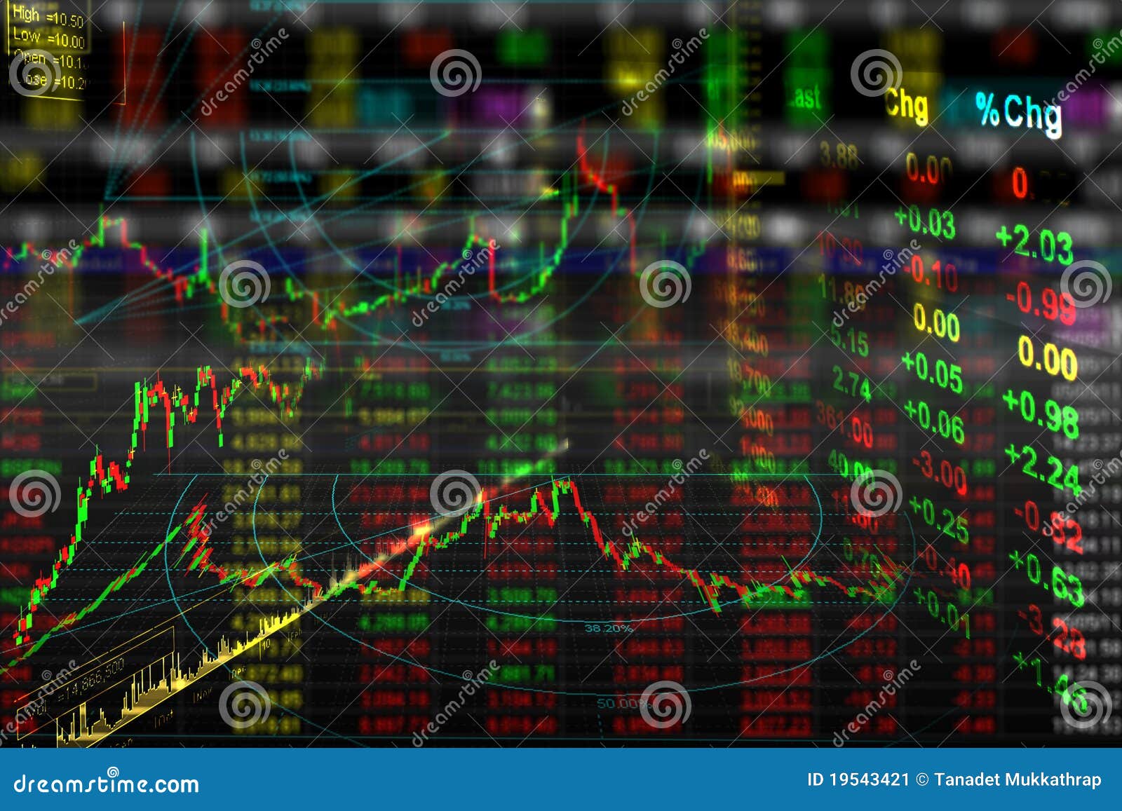 Stock exchange background stock image. Image of broker - 19543421