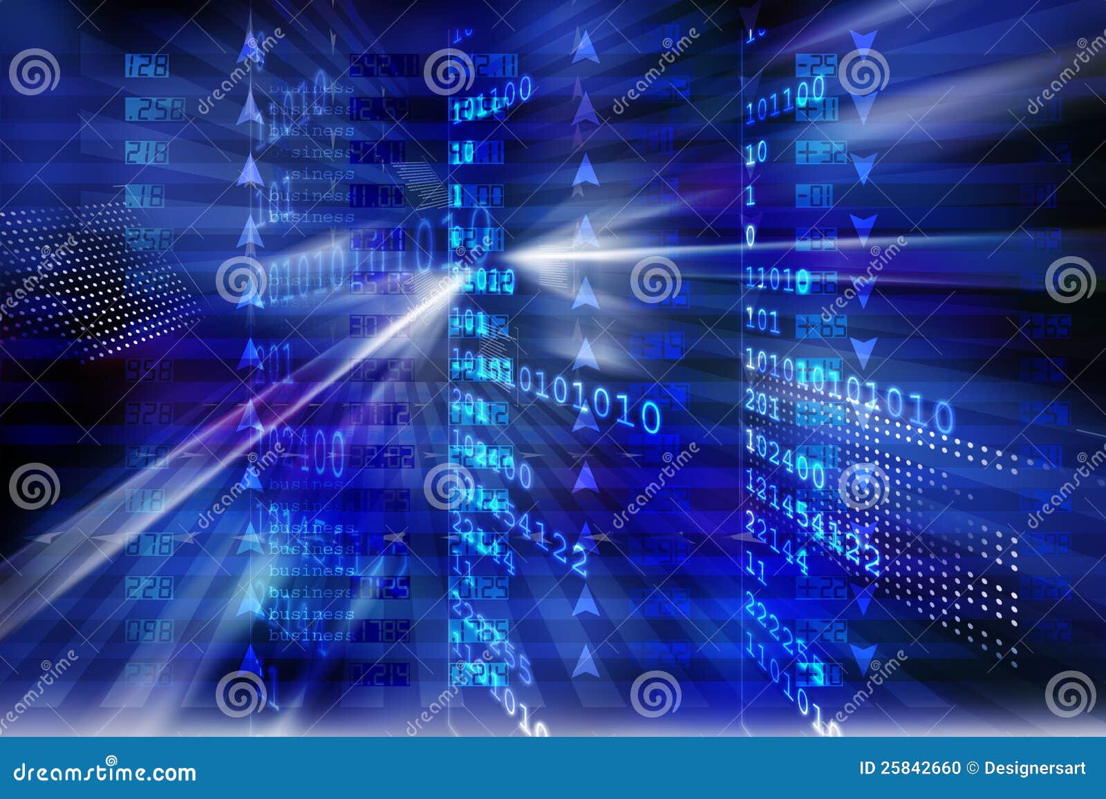 Stock Exchange Graphs With Flying Charts Royalty-Free Cartoon ...