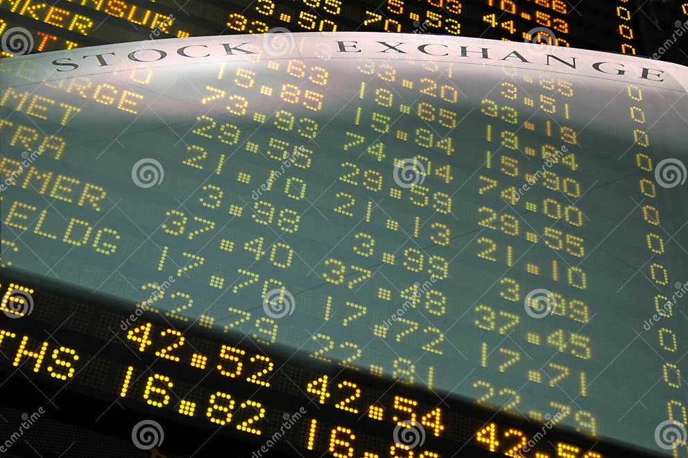 The Stock Exchange II stock image. Image of display, market - 484437
