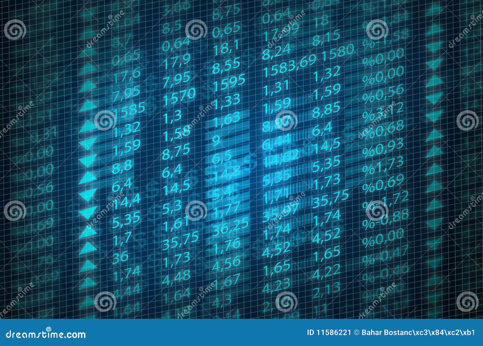 Stock Exchange Graphs With Flying Charts Royalty-Free Cartoon ...