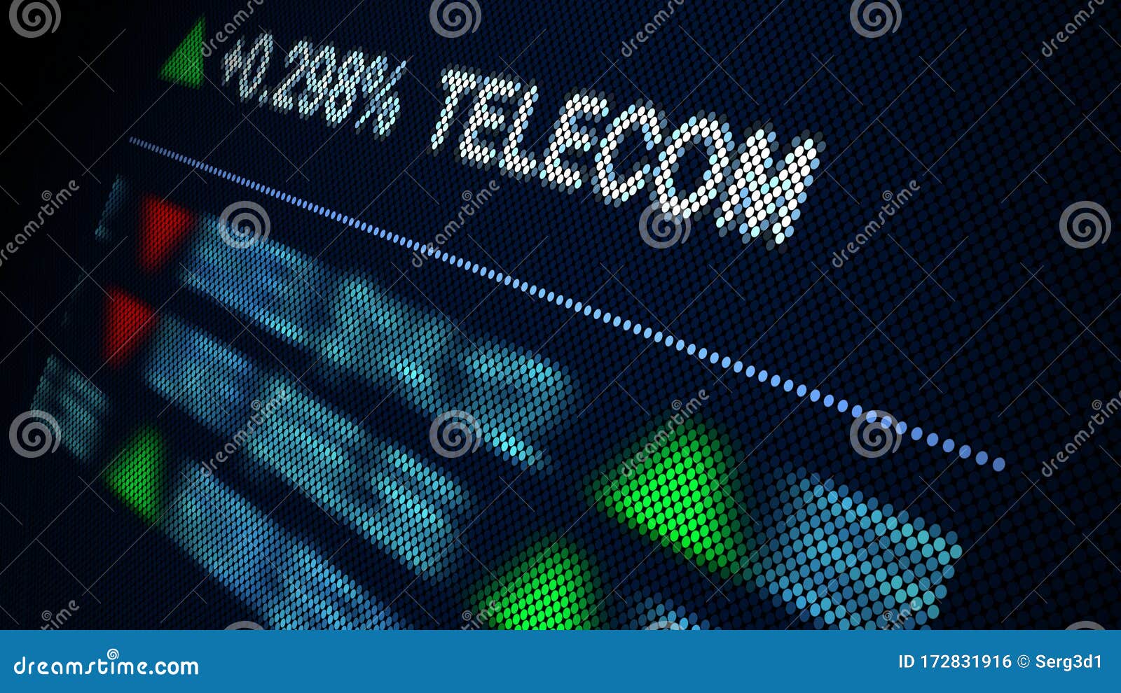 Stock Exchange Rates - 3D Illustration Stock Illustration ...