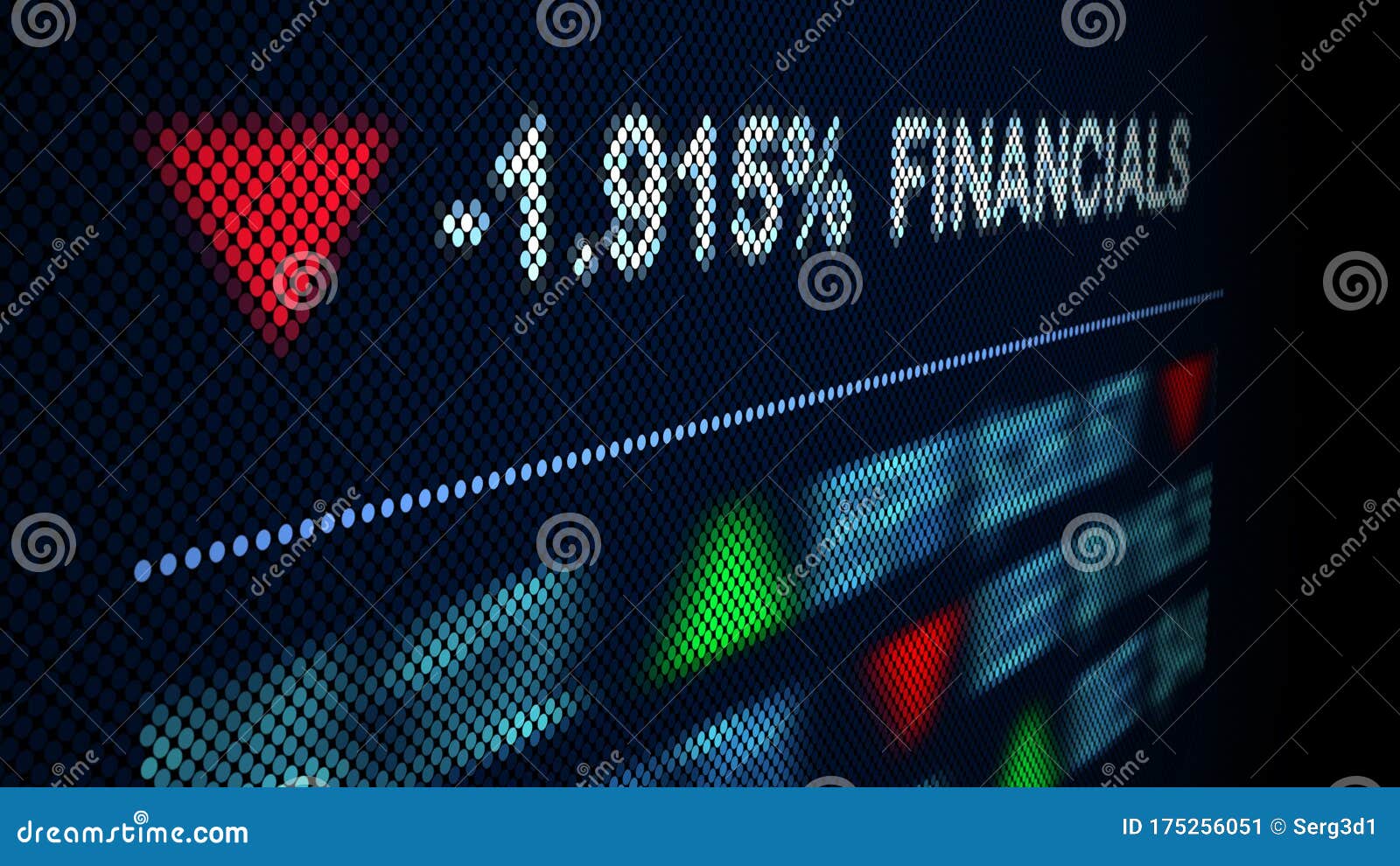 Stock Exchange Rates - 3D Illustration Stock Illustration ...