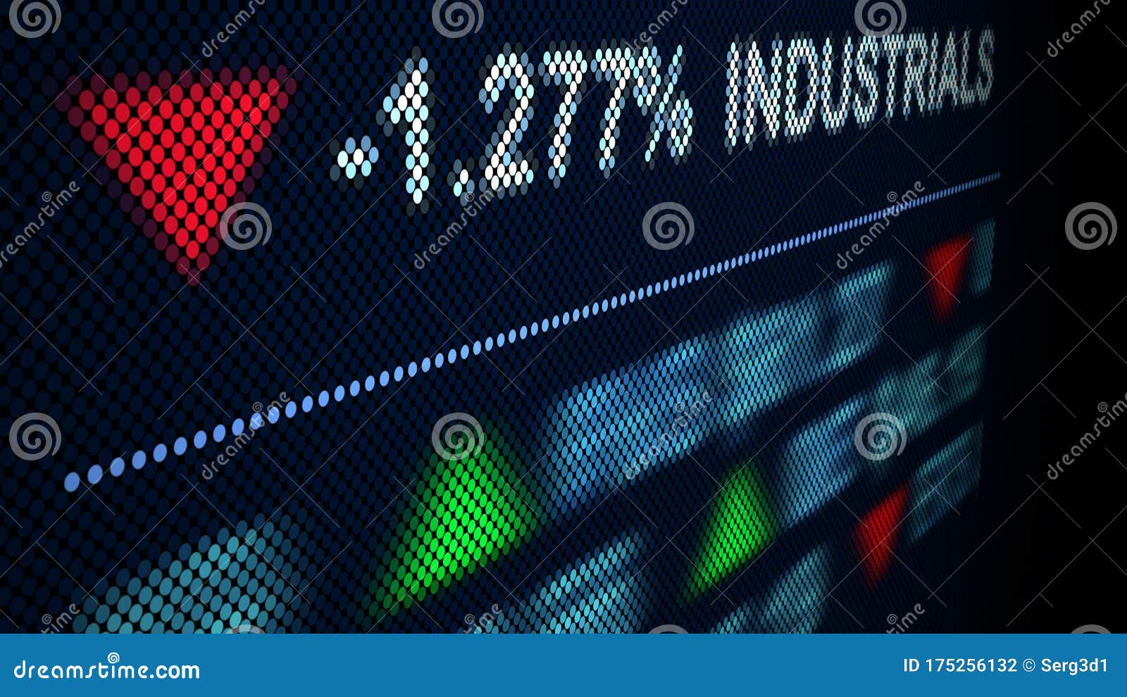 Stock Exchange Rates - 3D Illustration Stock Illustration ...
