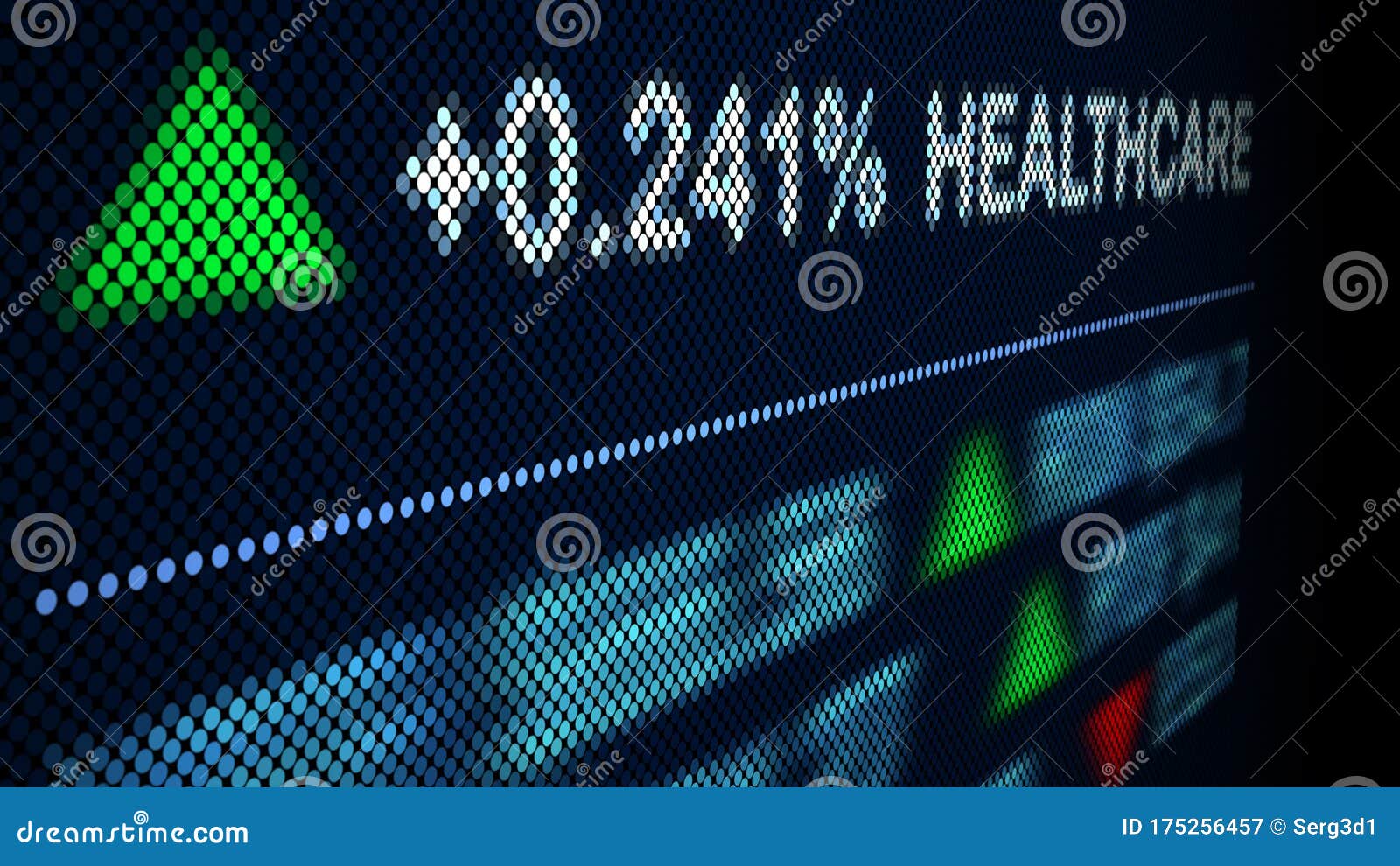 Stock Exchange Rates - 3D Illustration Stock Illustration ...