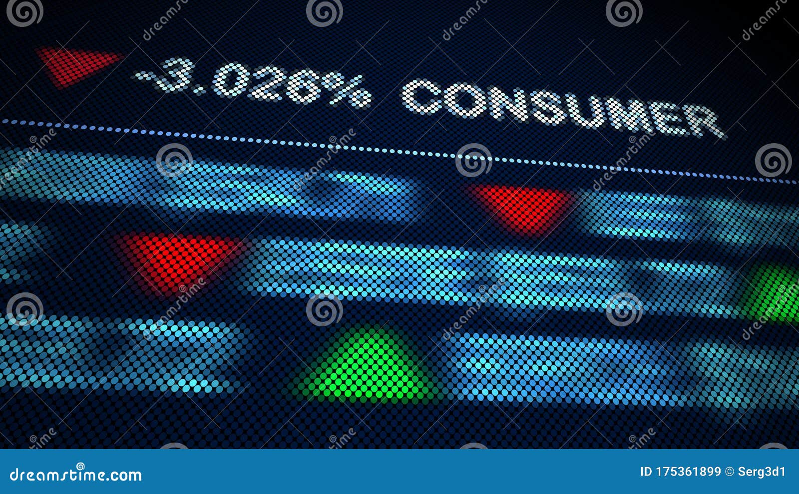 Stock Exchange Rates - 3D Illustration Stock Illustration ...