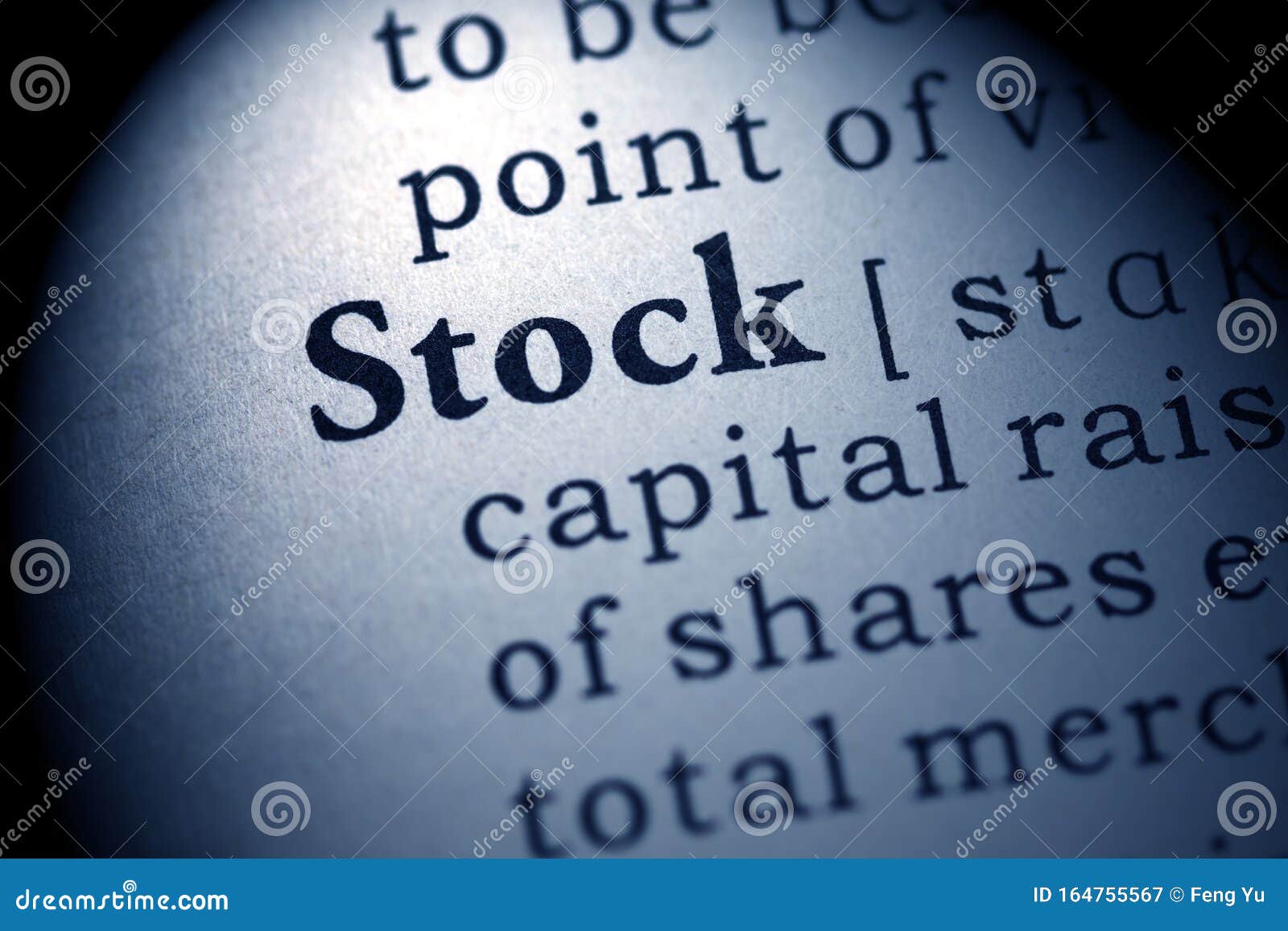 Definition of the Word Stock Stock Image - Image of text, page: 164755567