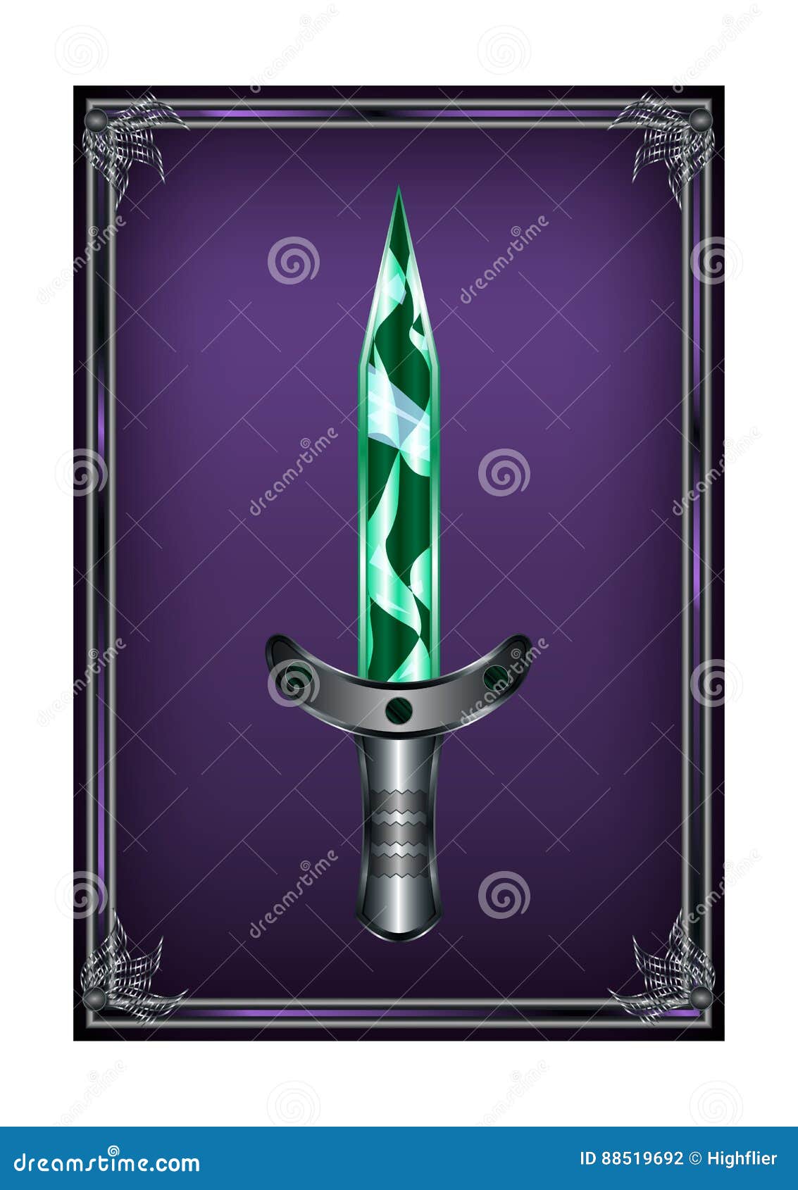 Dagger And Scabbard Vector Illustration | CartoonDealer.com #20345534