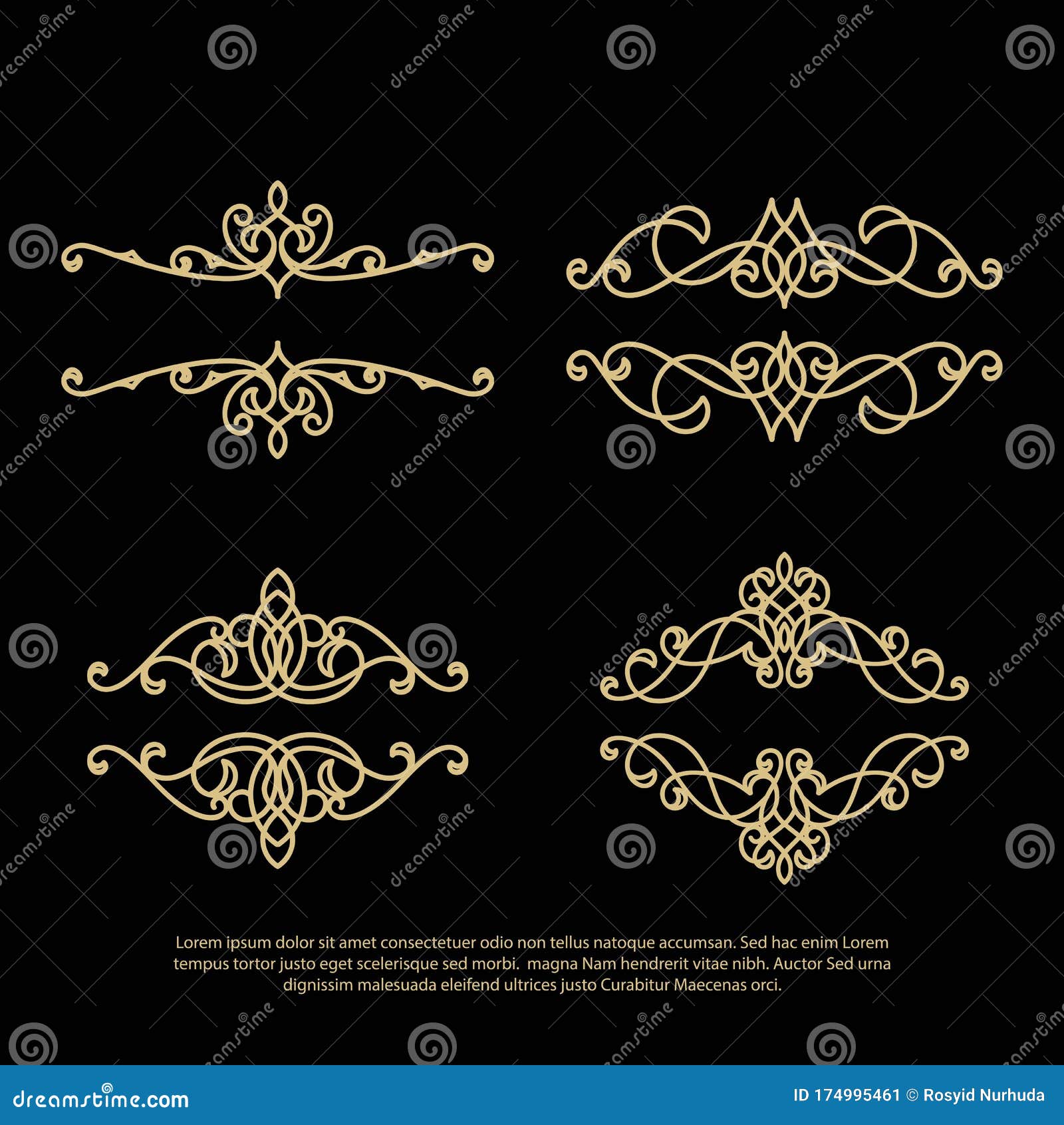 Victorian Line-work Border Royalty-Free Illustration | CartoonDealer ...
