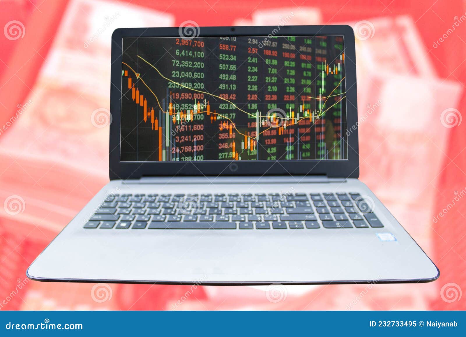 Stock graph on note book stock image. Image of forex - 232733495