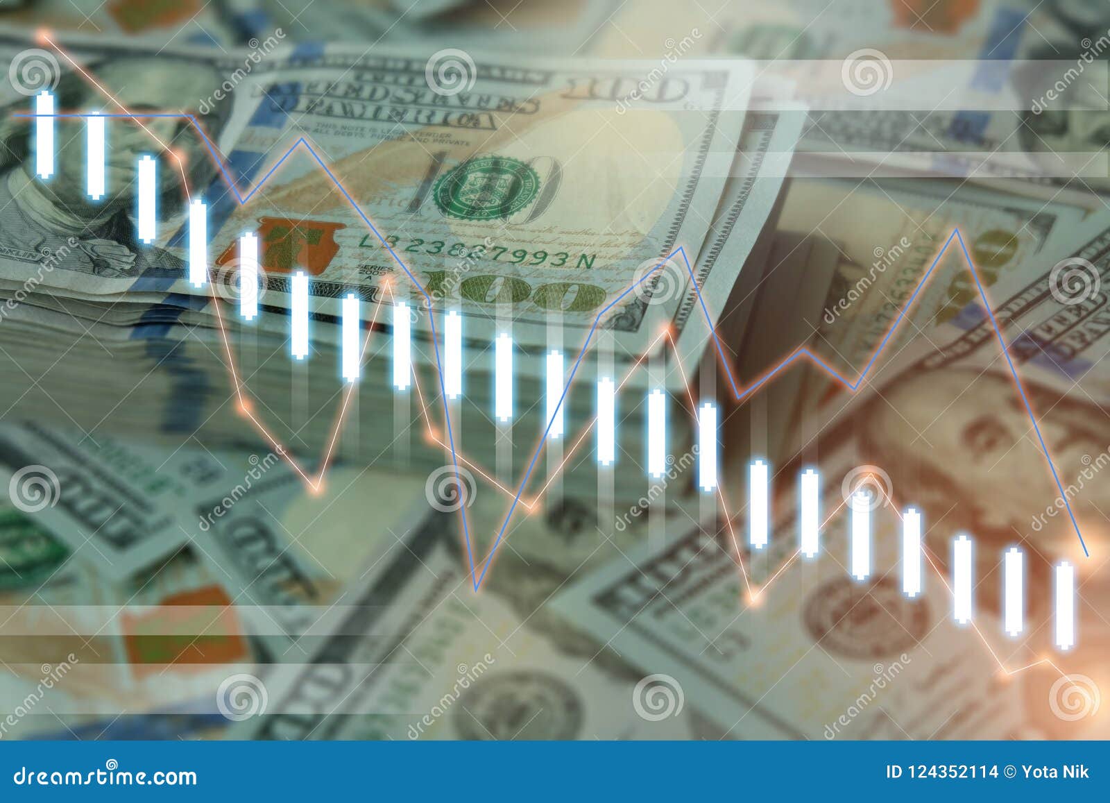 Stock Graphic Illustration Business Decrease Drop Down Stock Photo ...