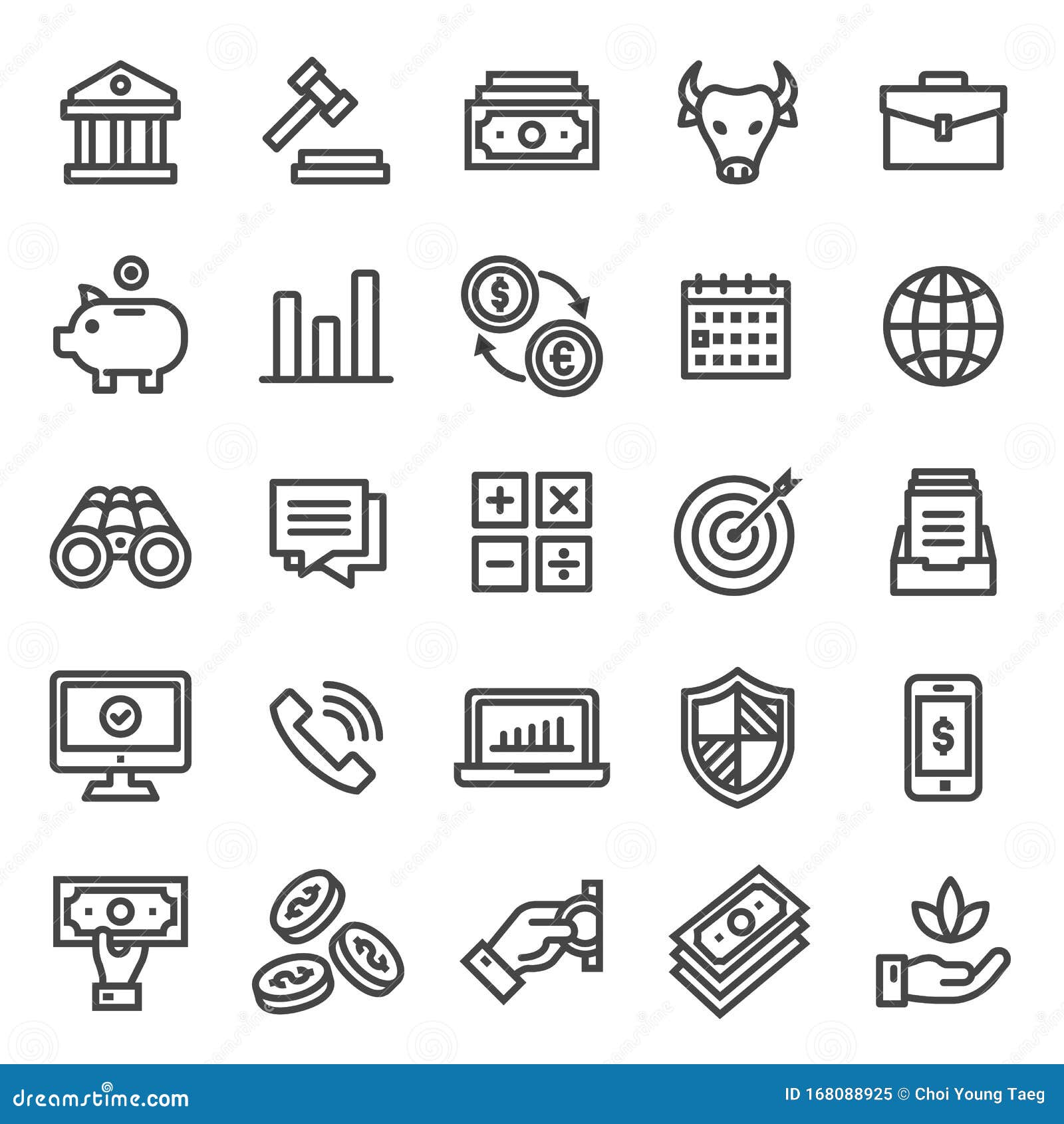 Stock Icon Set. 48 X 48 Pixels Complete Stock Illustration ...