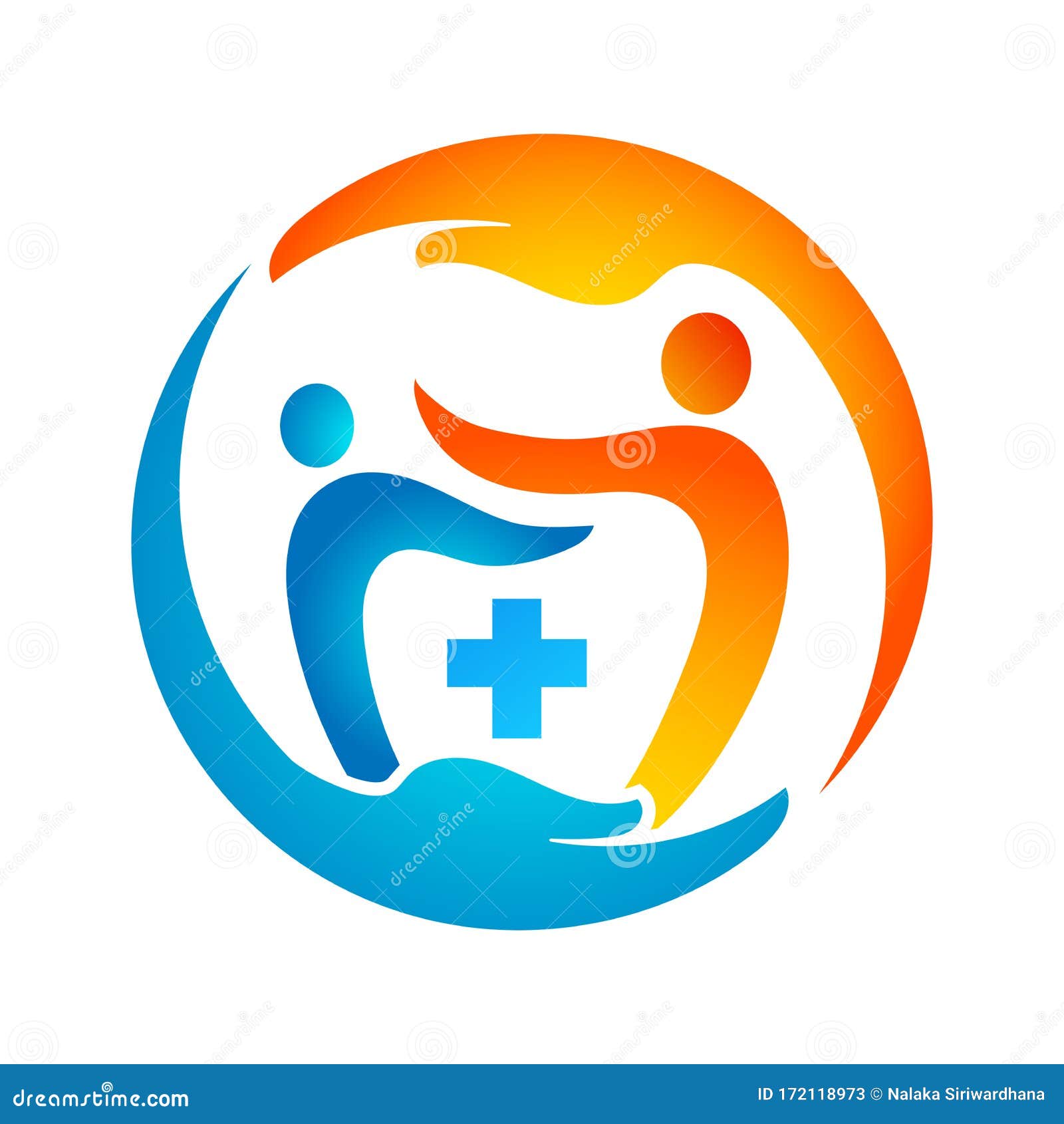 Family health logo. stock vector. Illustration of hospital - 172118973