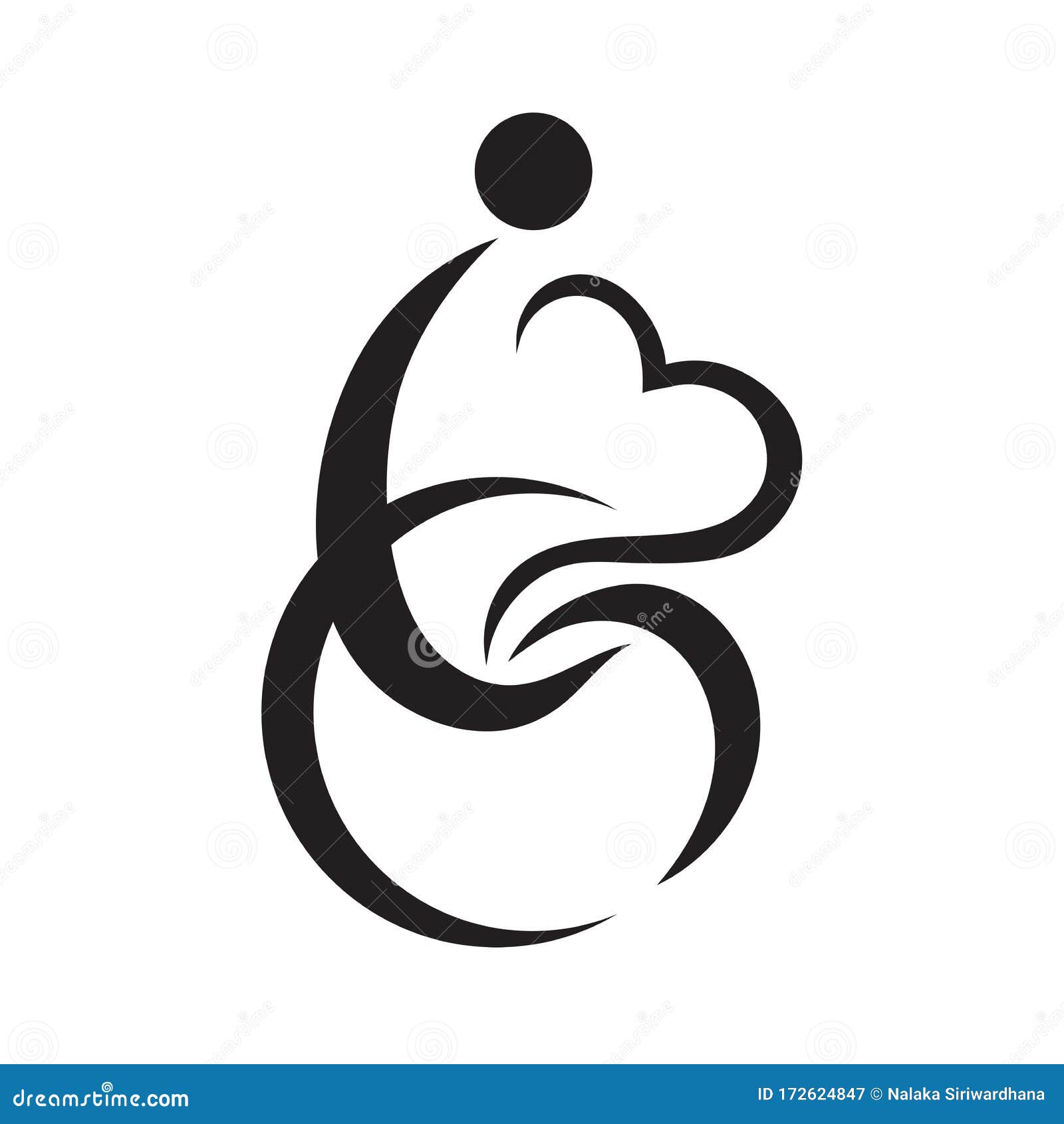 Disable Vector Illustration in Black Color. Stock Vector - Illustration ...