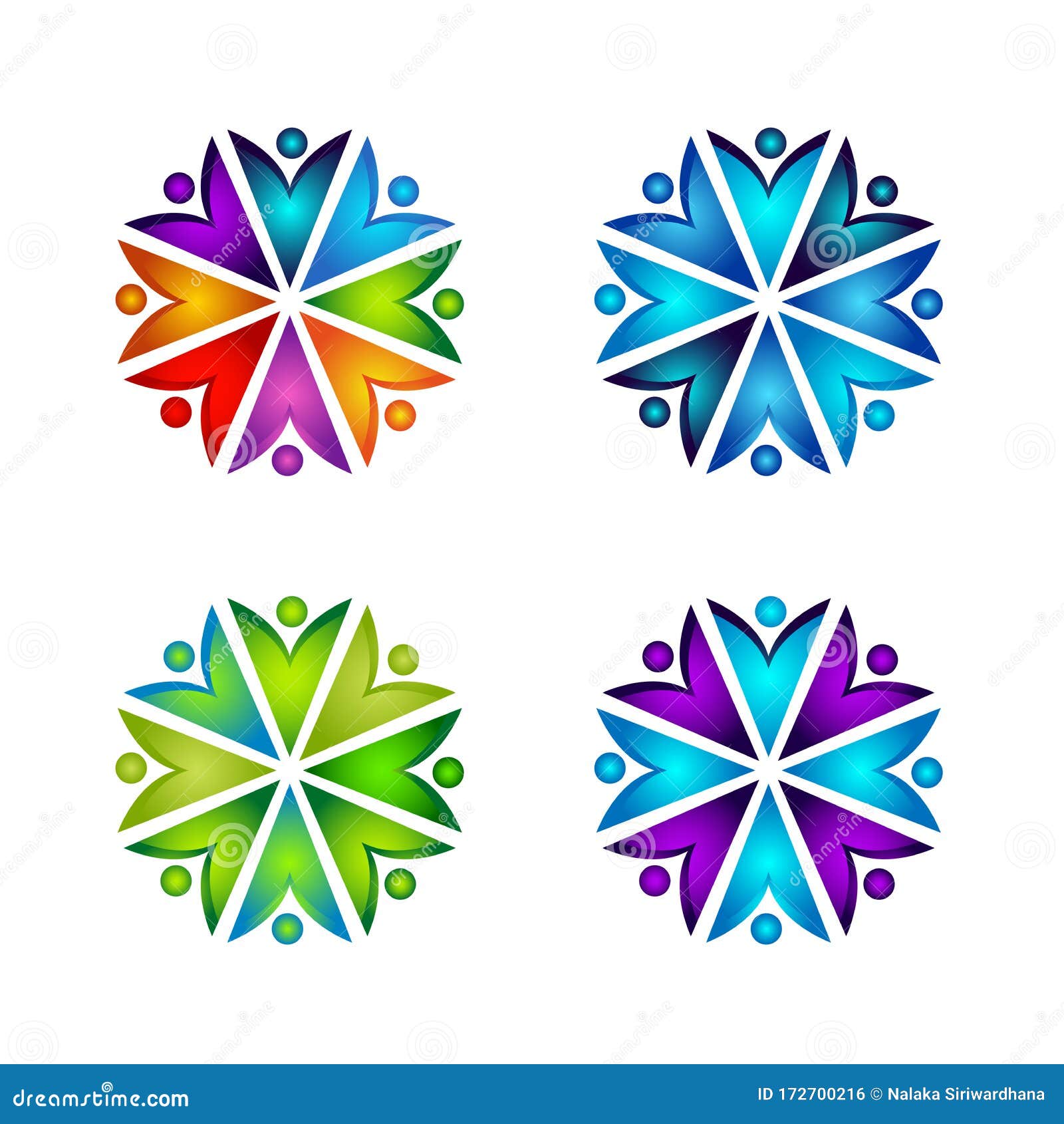 People Icon Arranged by Round Shape. Stock Vector - Illustration of ...