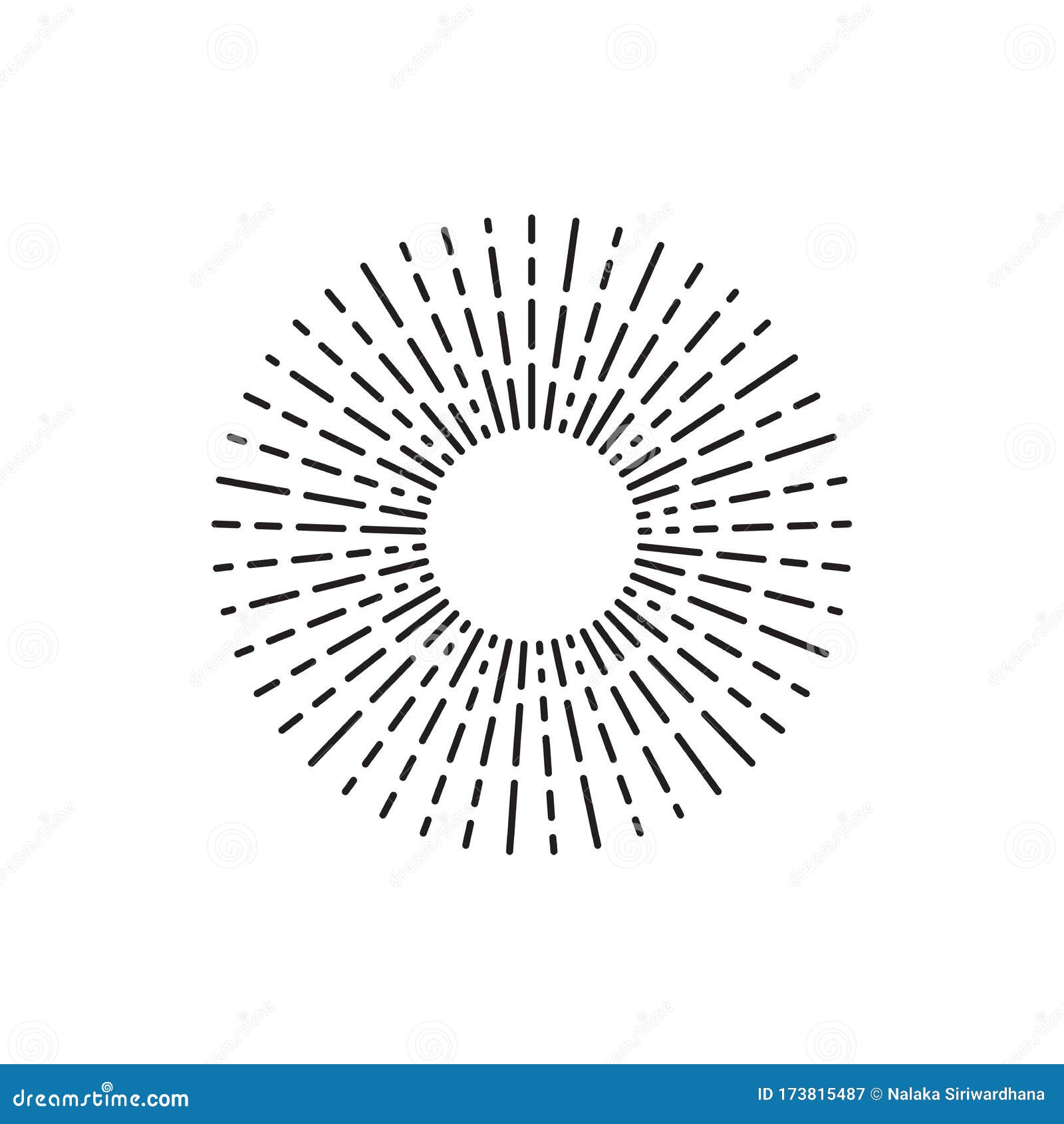 Elegant Radiant Sun Rays Lines. Stock Vector - Illustration of firework ...