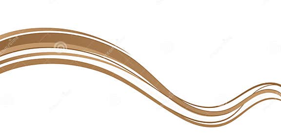 Brown color wave design. stock vector. Illustration of creative - 174080969