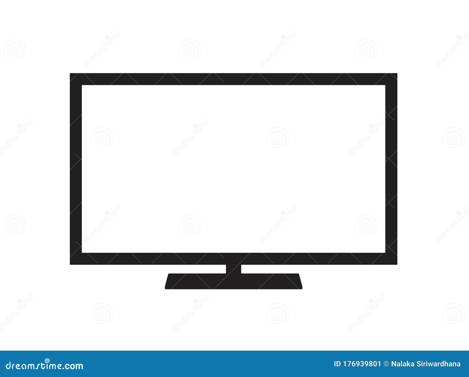 Computer Monitor Icon Vector Symbol. Stock Vector - Illustration of ...